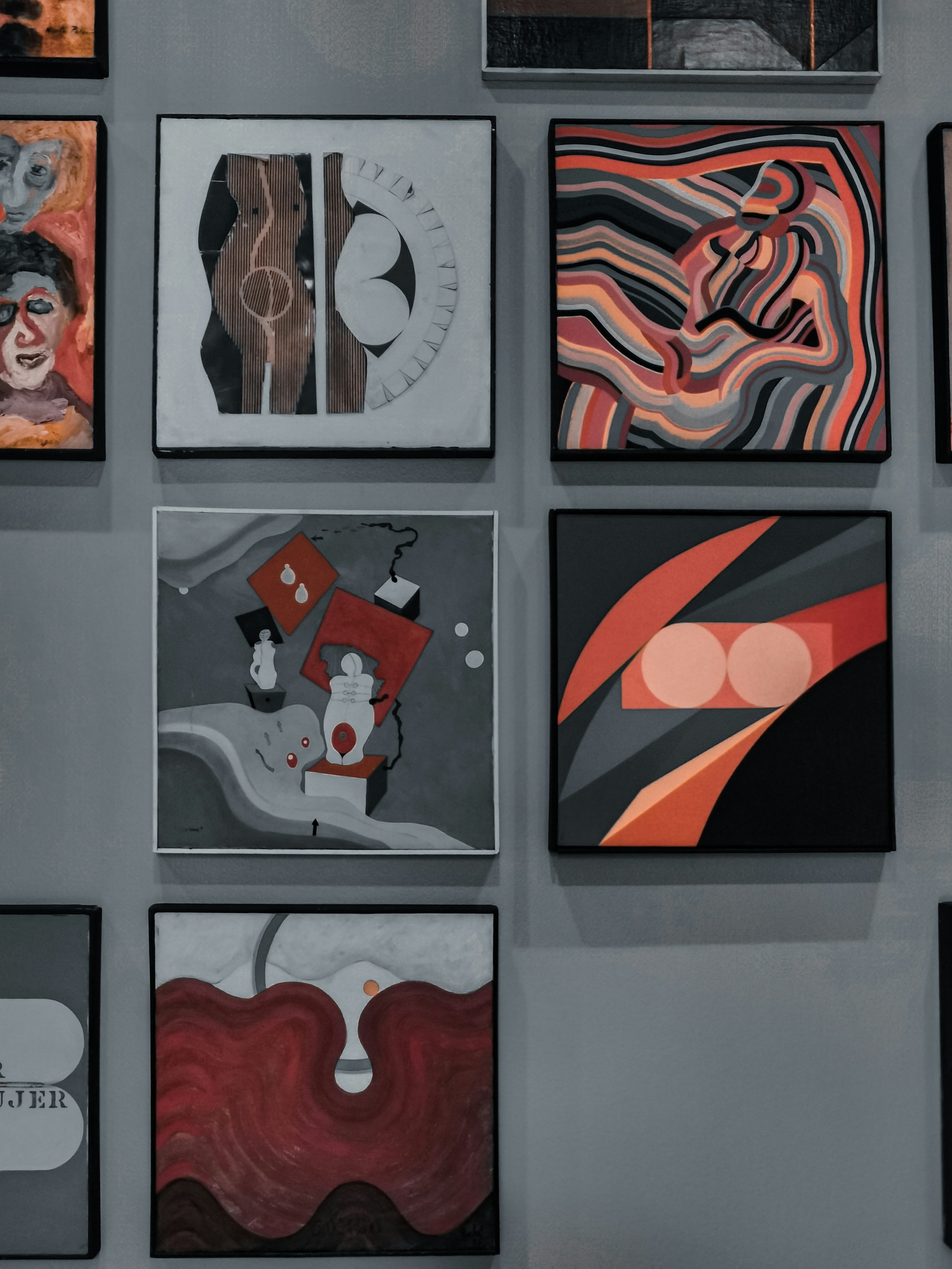 Pintura de cebra roja y blanca foto – Imagen de Museo Amparo gratuita ...