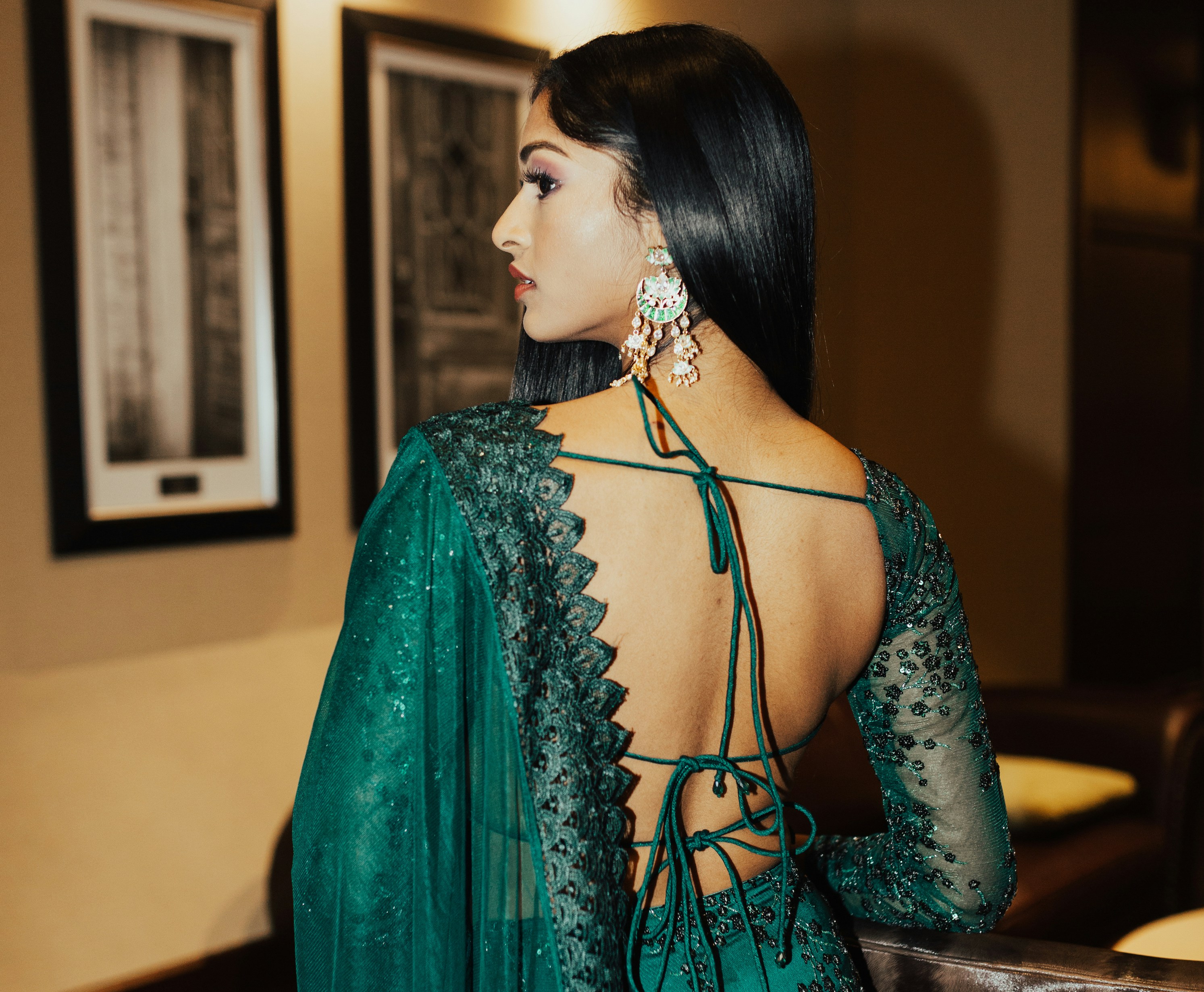 Emergence in Emerald: the Back-Cut Portrait