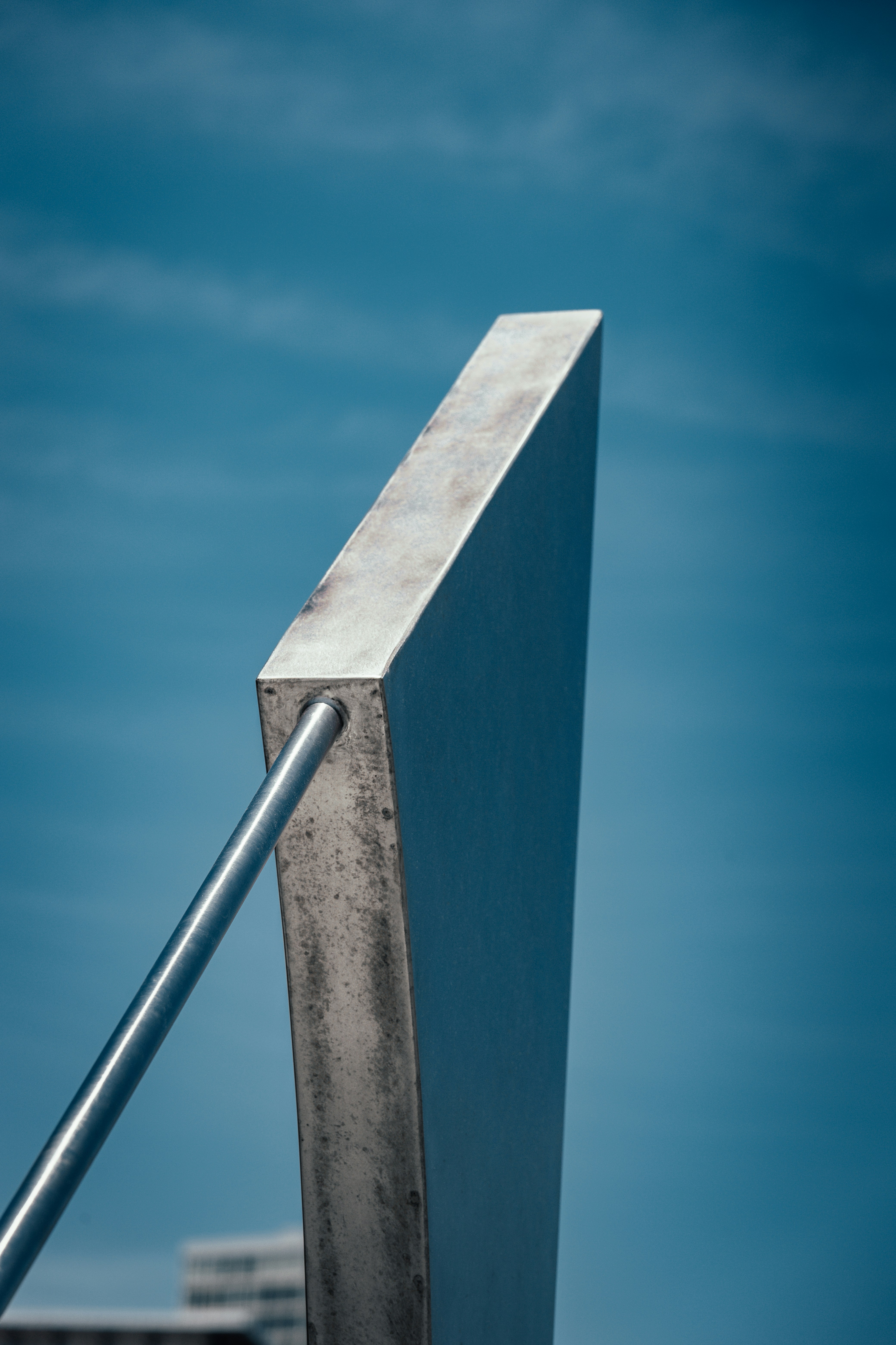 Gray concrete post under blue sky during daytime photo – Free Grey ...