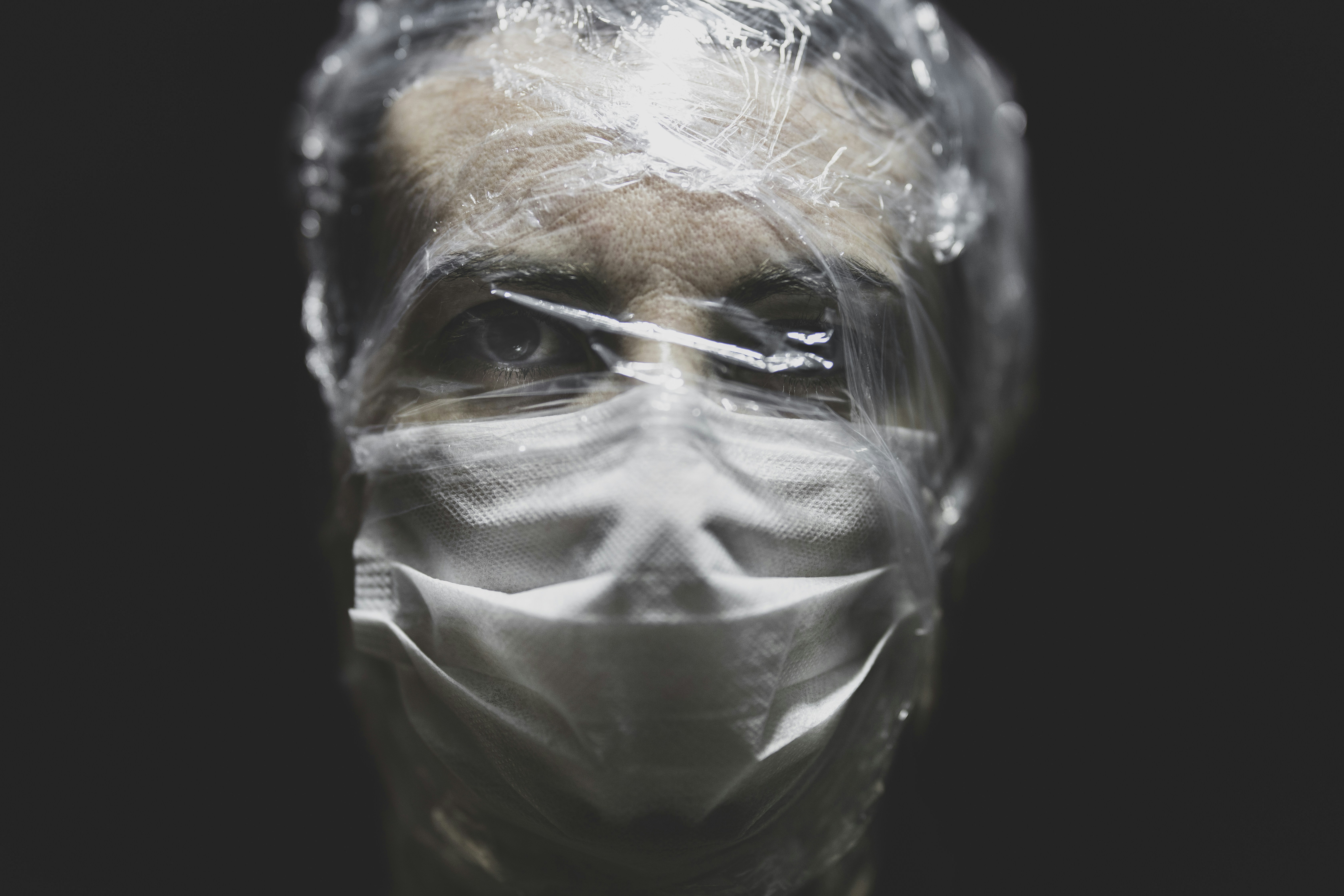 a girl wearing a coronavirus mask