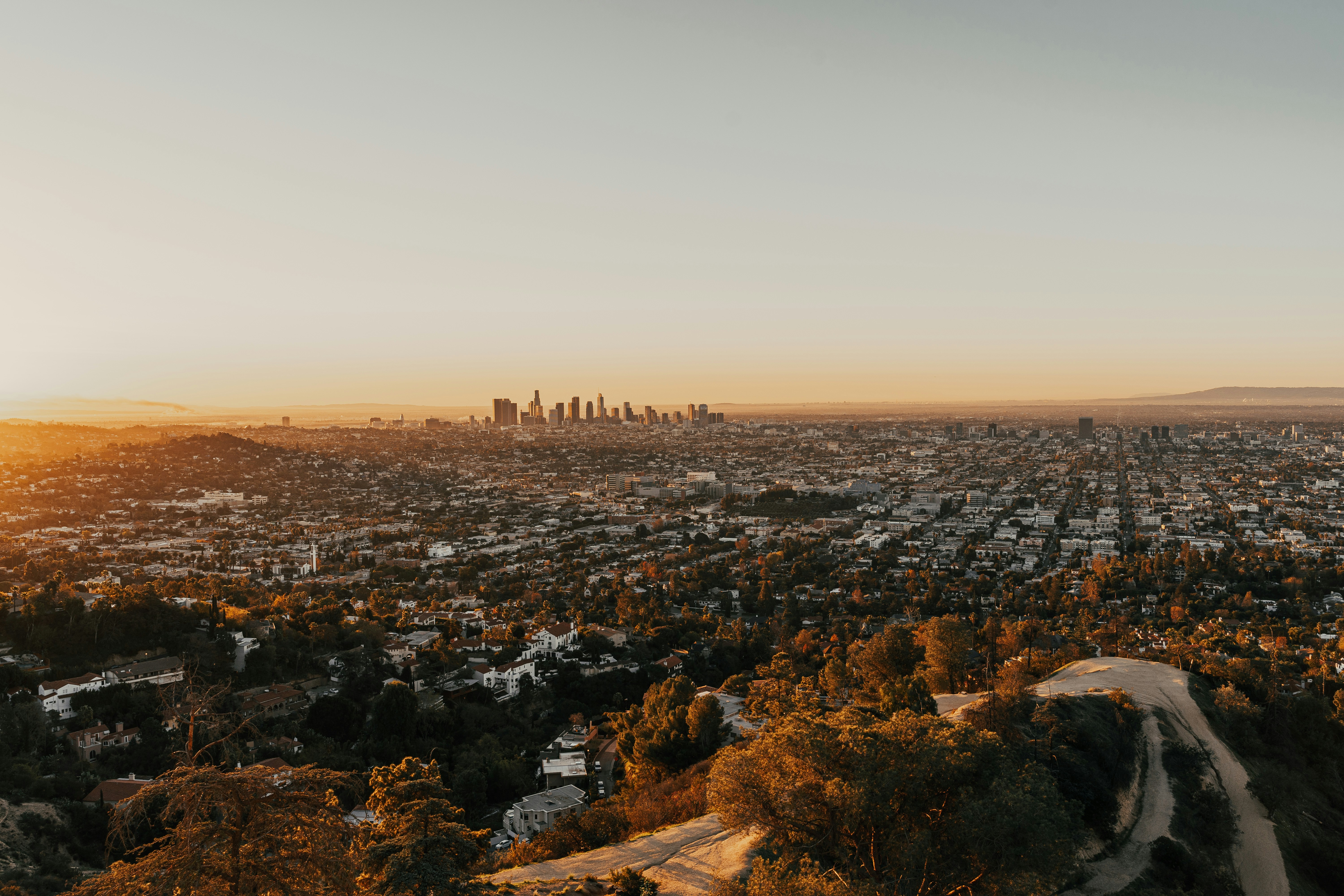 Aerial view of city buildings during daytime photo – Free Sunrise Image ...
