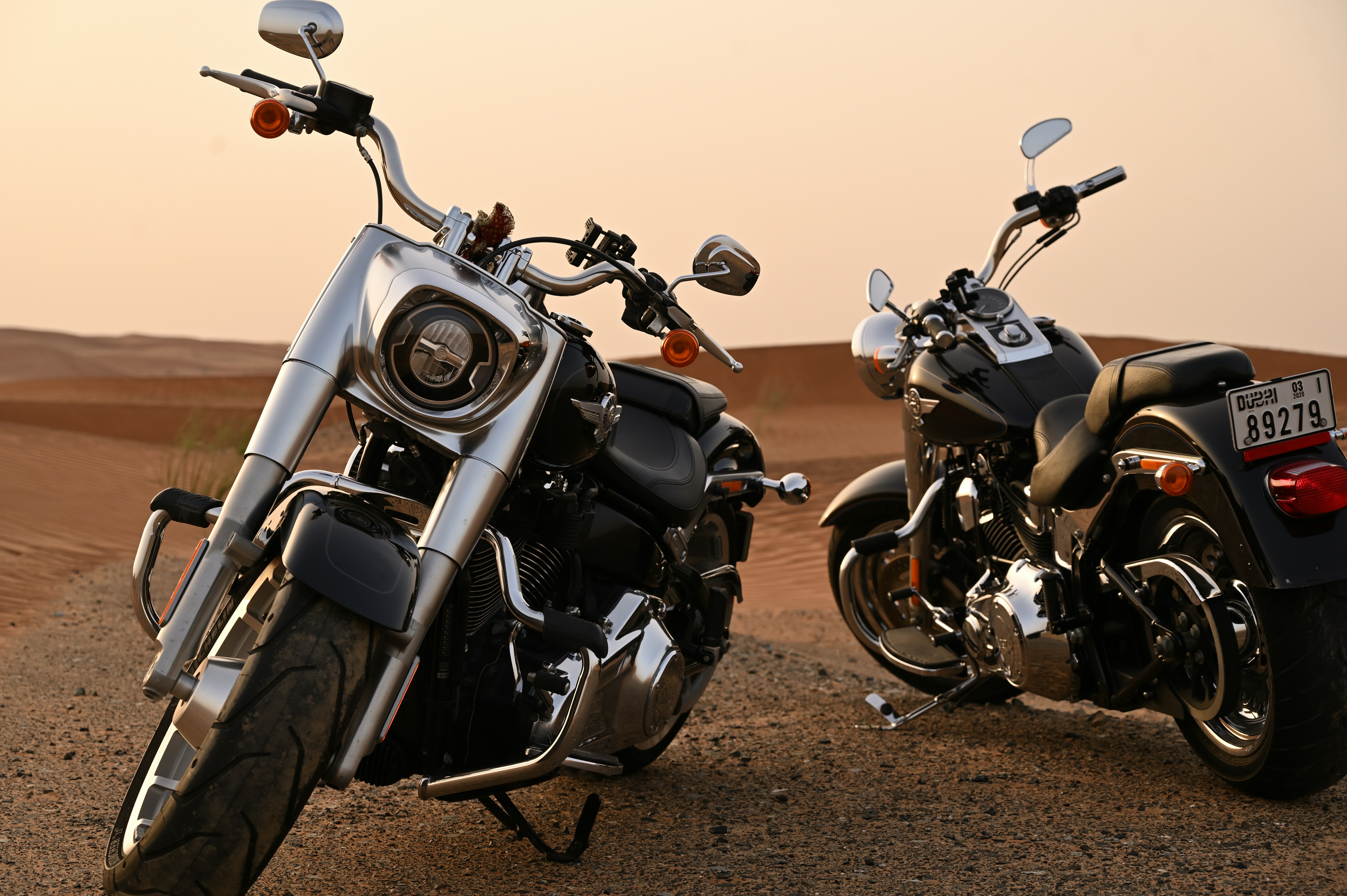 Black and silver motorcycle on brown sand during sunset photo – Free ...