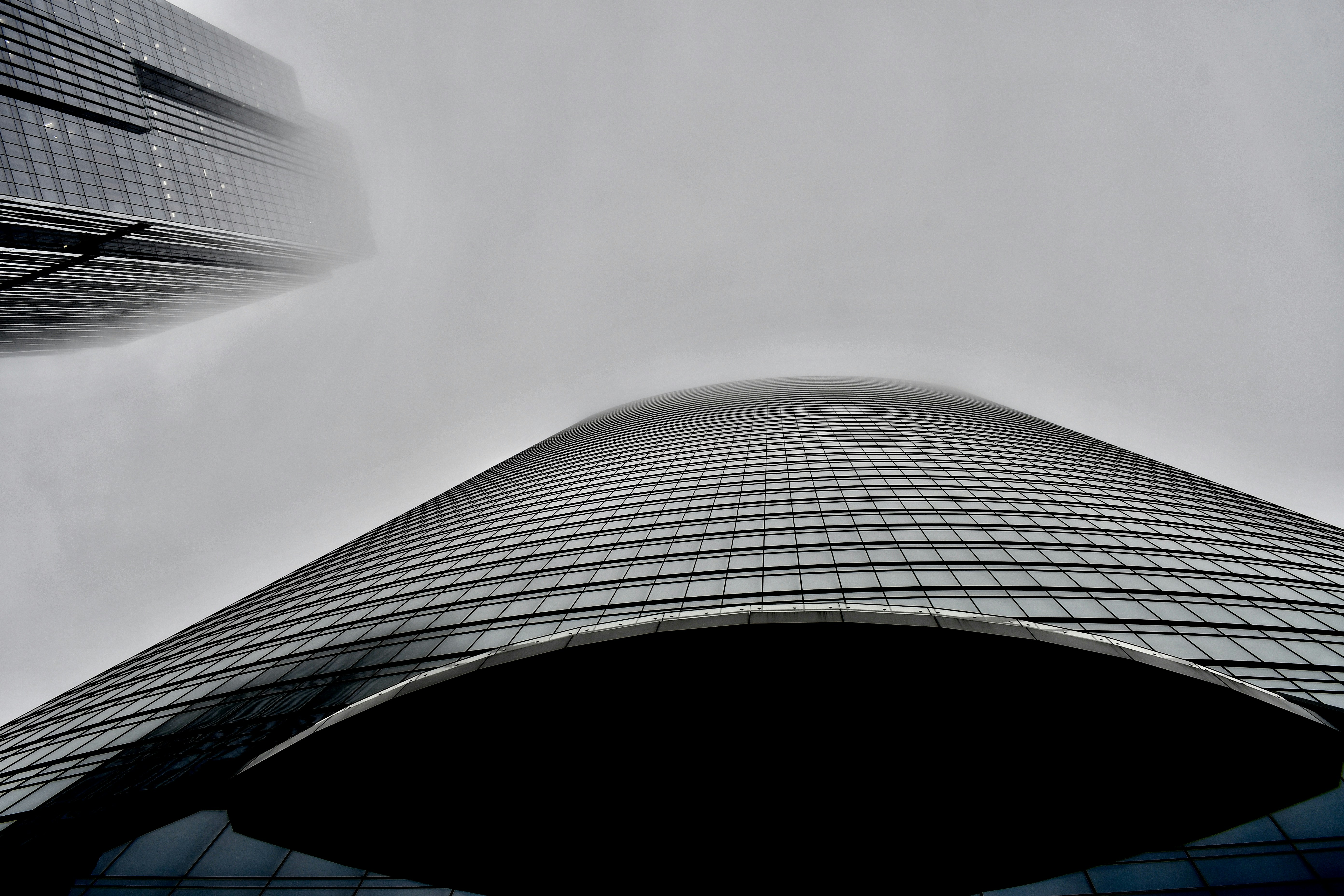 low angle photography of high rise building