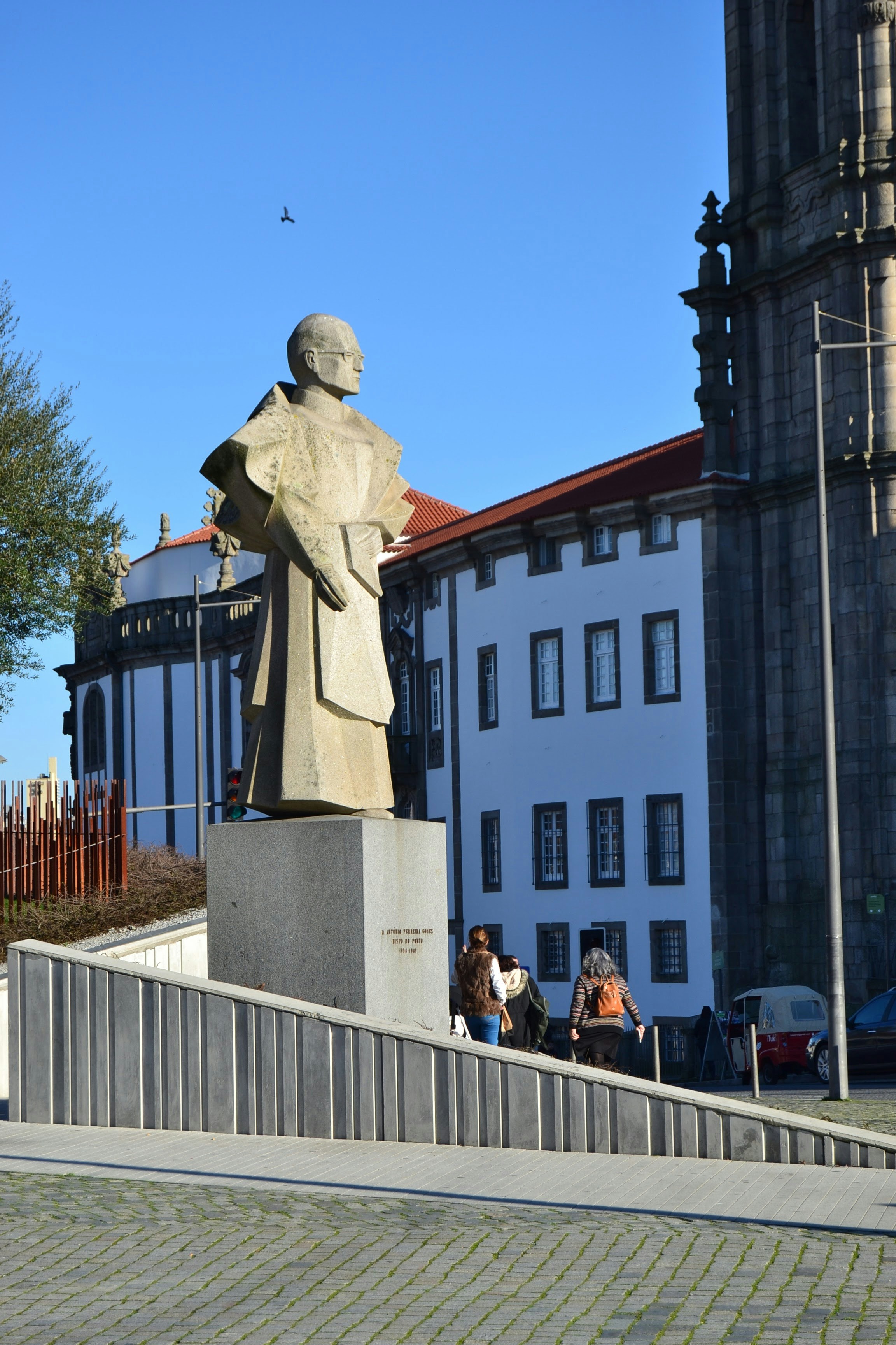 Stone Sentinel Under a Bright Blue Sky