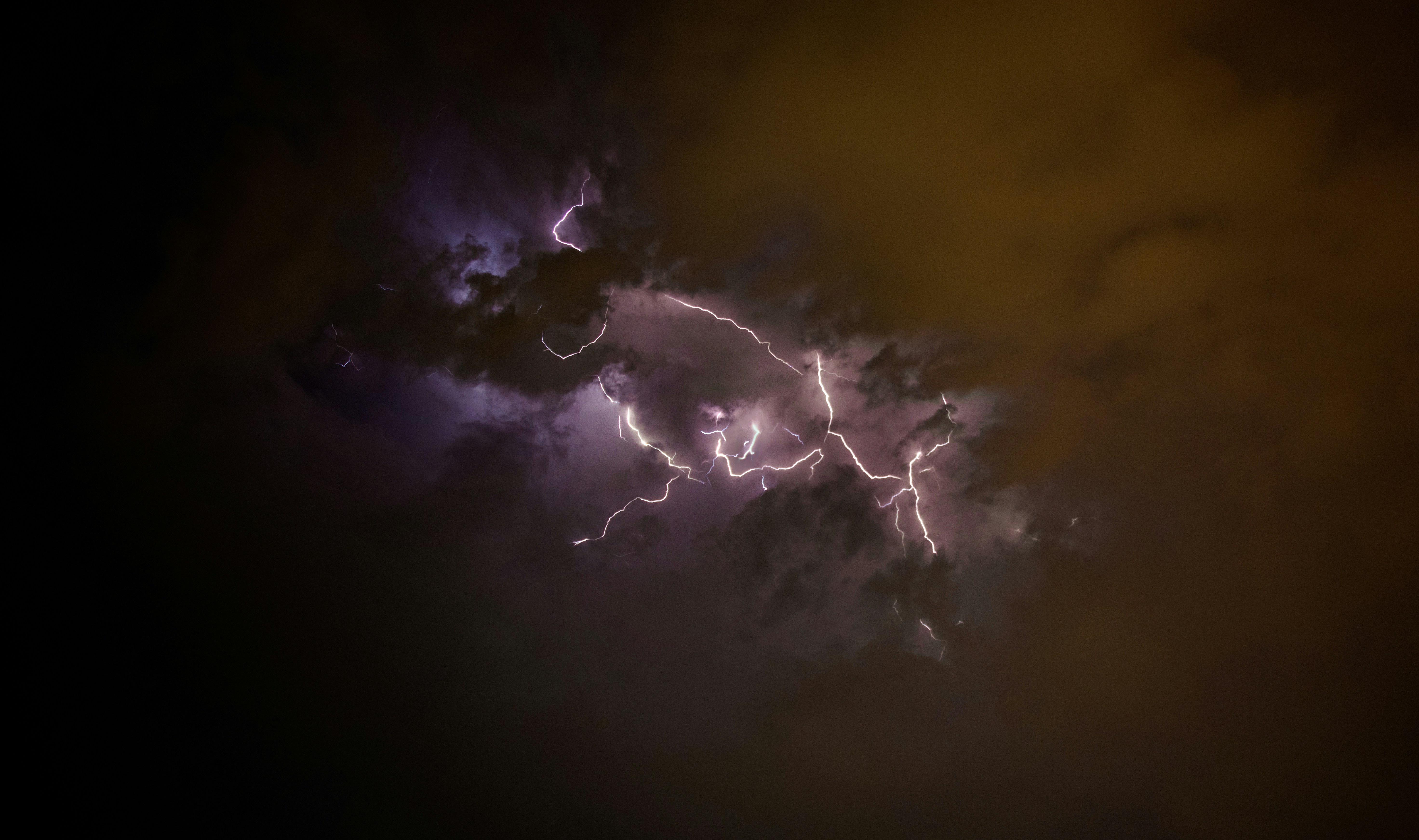 Electric Veins Across a Night Thundercloud