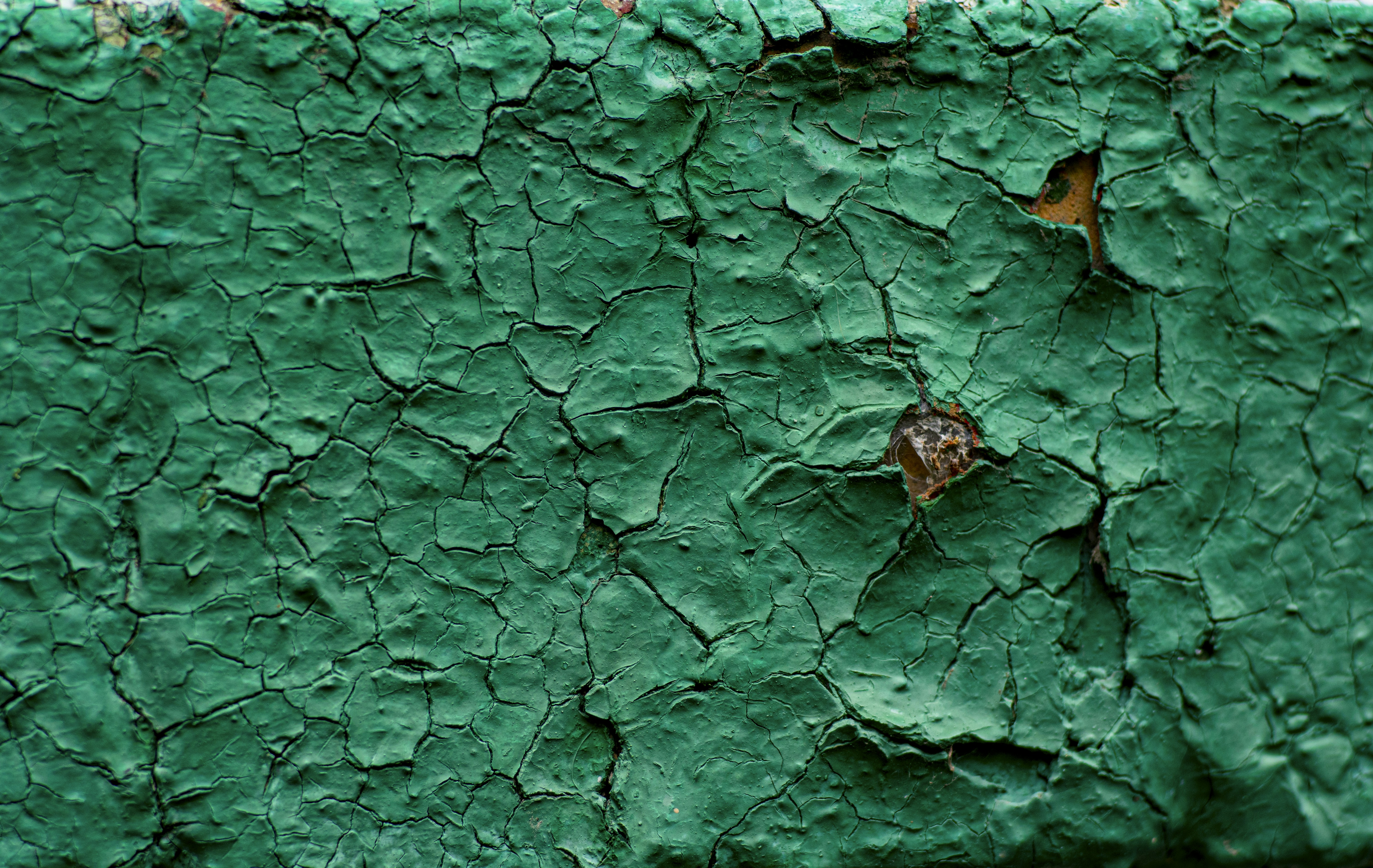 Cracked Emerald Canvas
