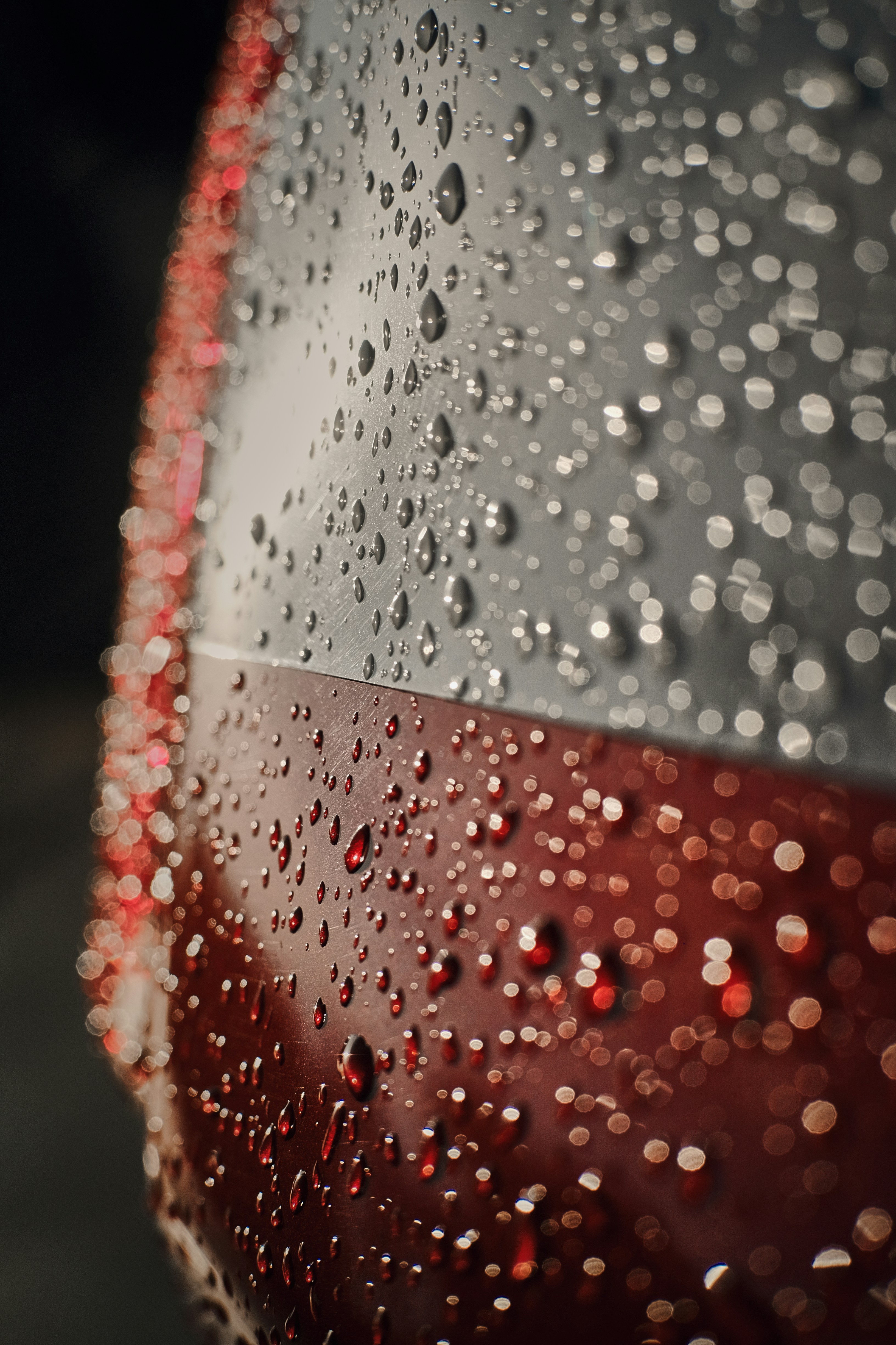 Red Dots on a Rain-Slick Split