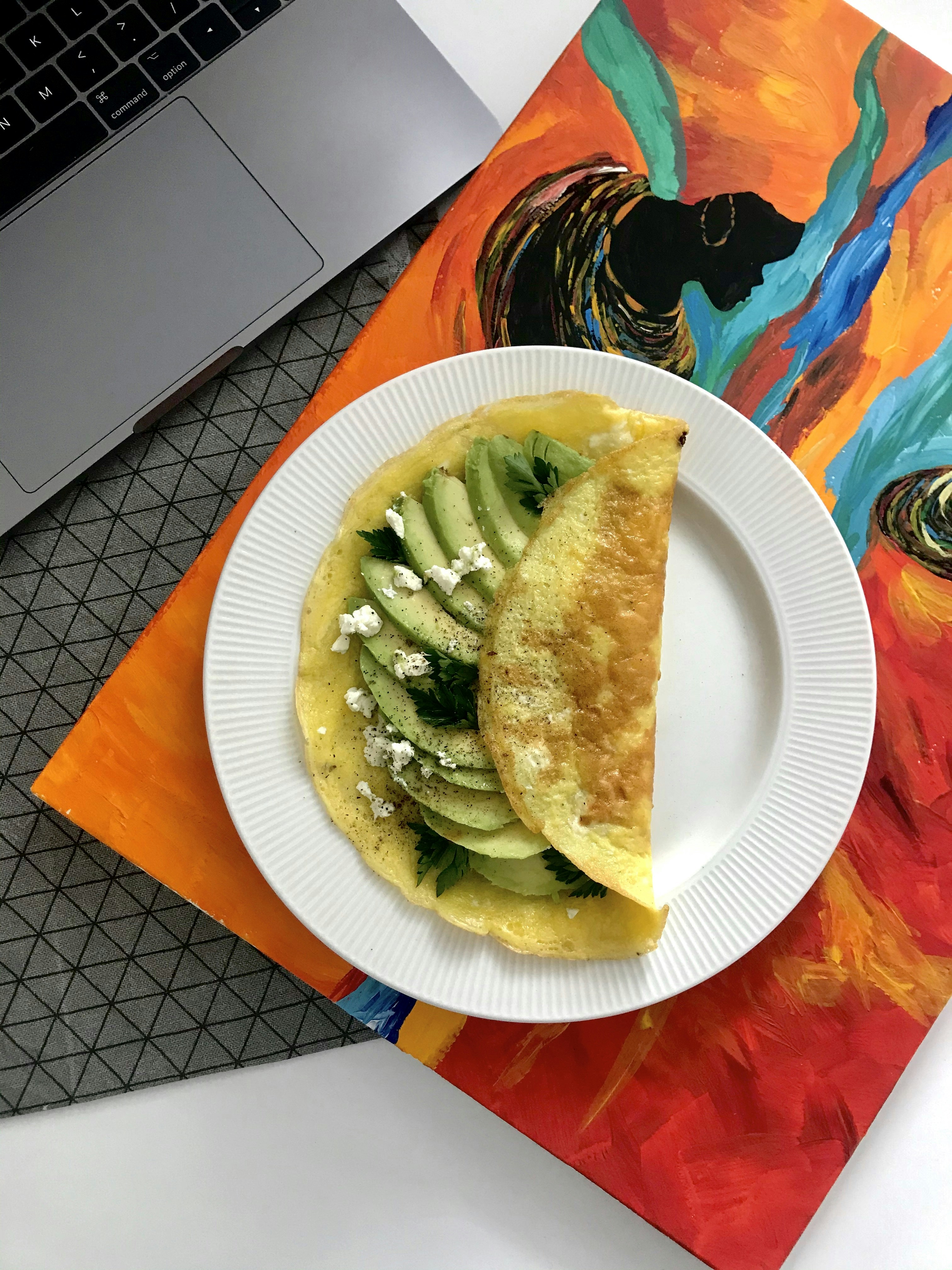 A Savory Crescent on a Colorful Studio Palette