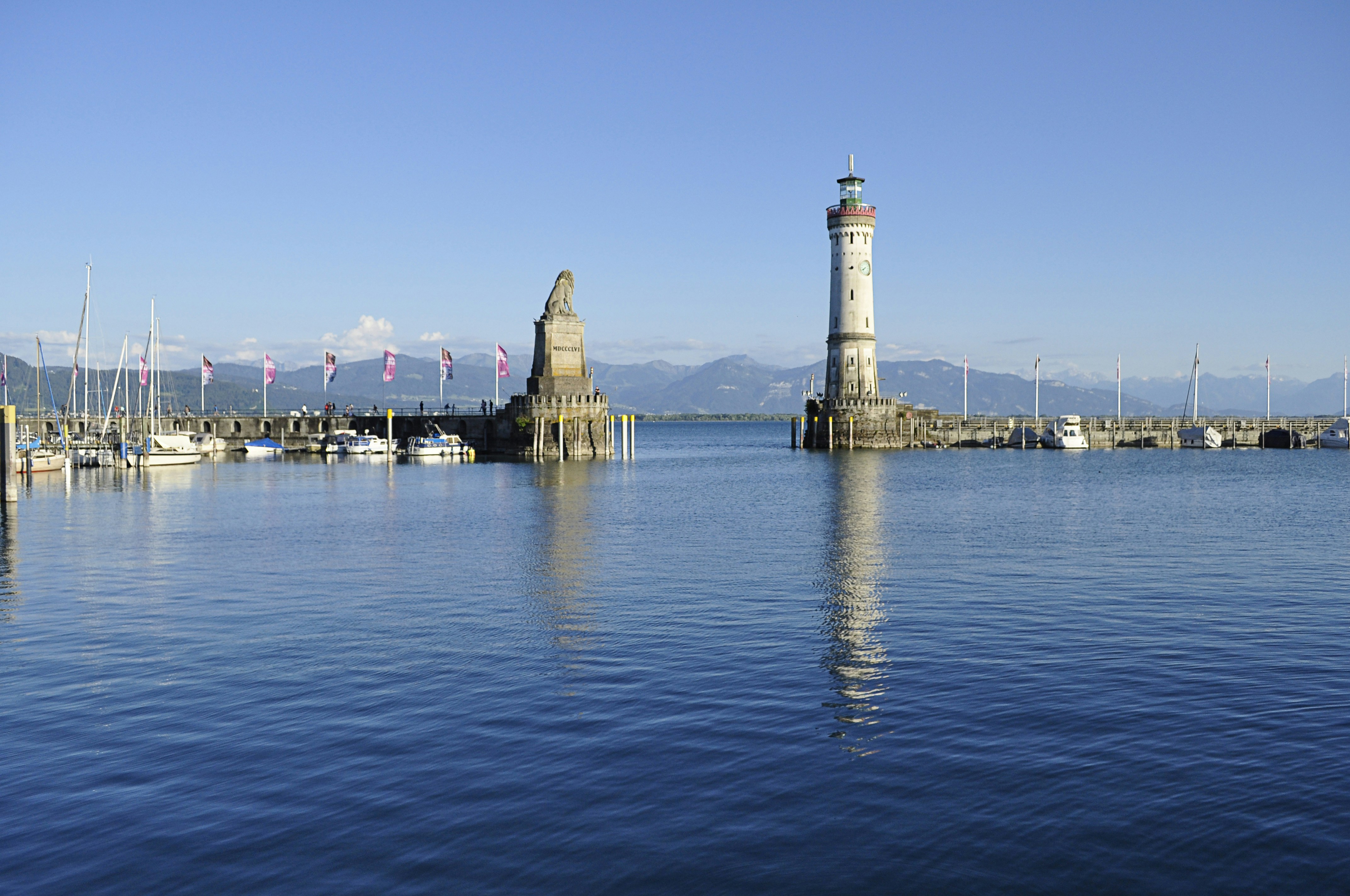 Guardians of Lindau: A Tranquil Morning
