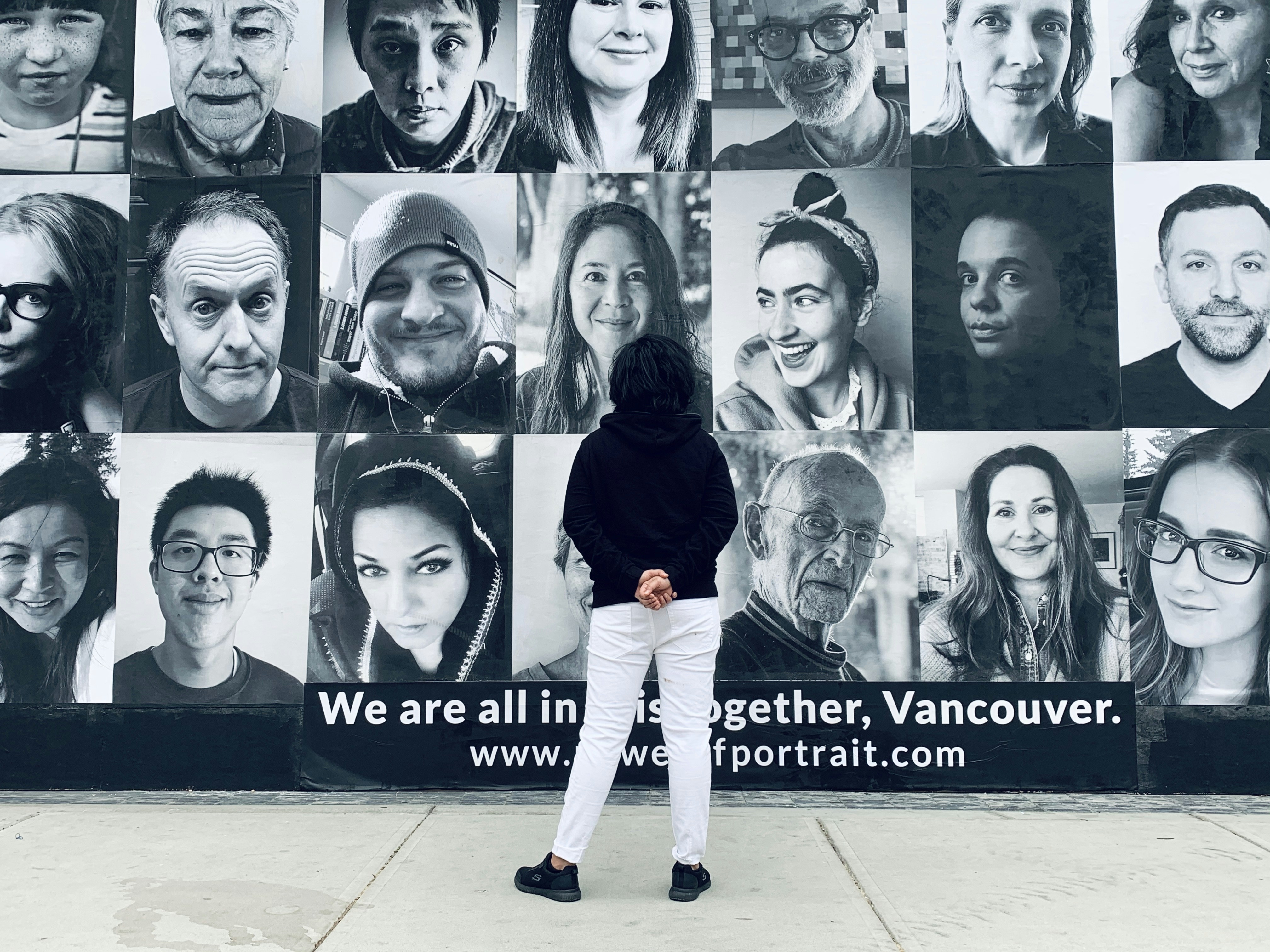 Facing the Collective: A Silent Viewer at the Portrait Wall