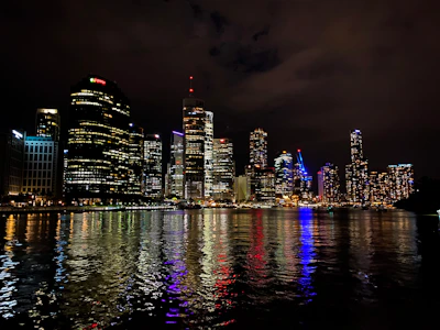 Luminous Reflections on Brisbane's Skyline