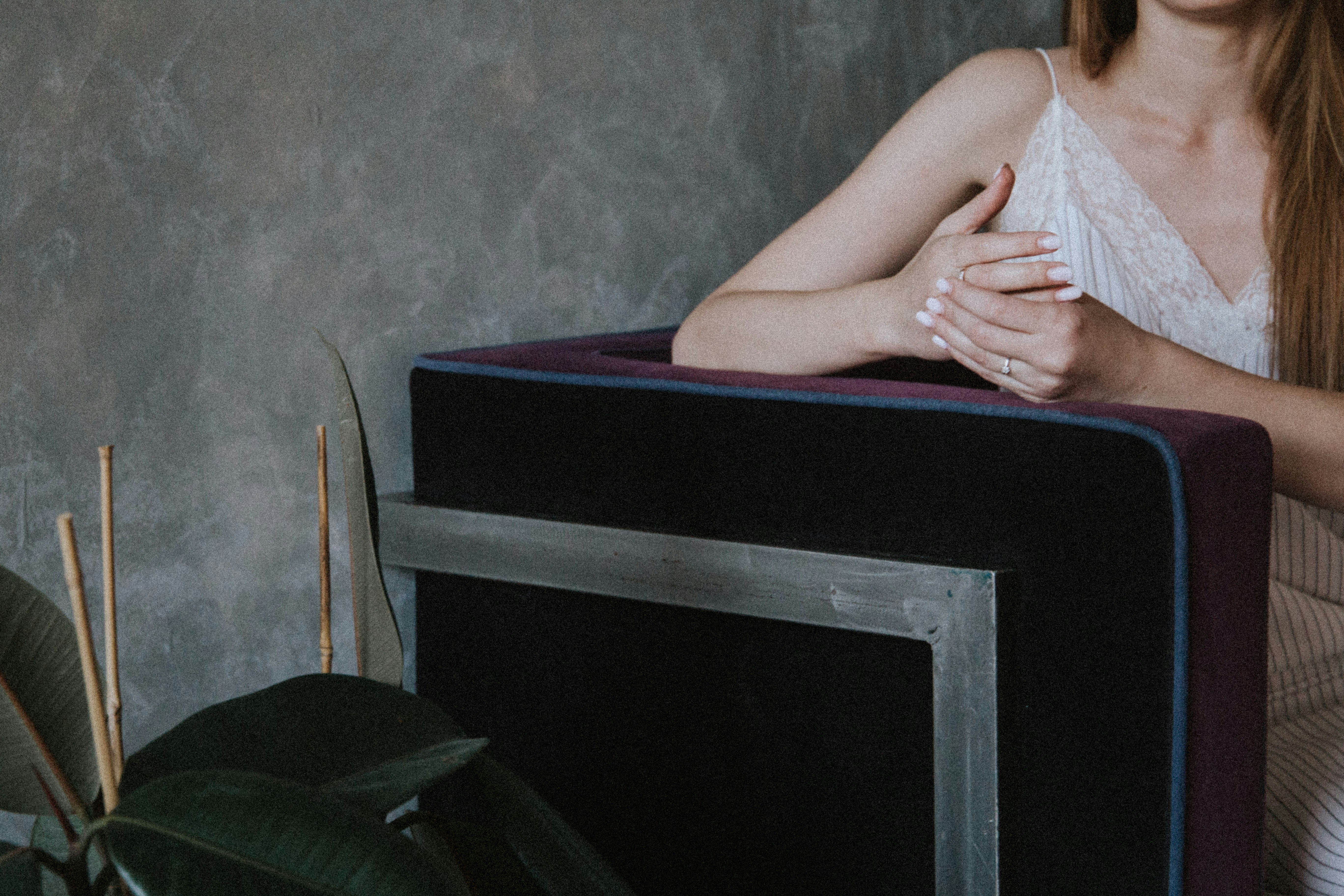 Behind-the-Honeycomb Screen: A Quiet Moment in the Studio