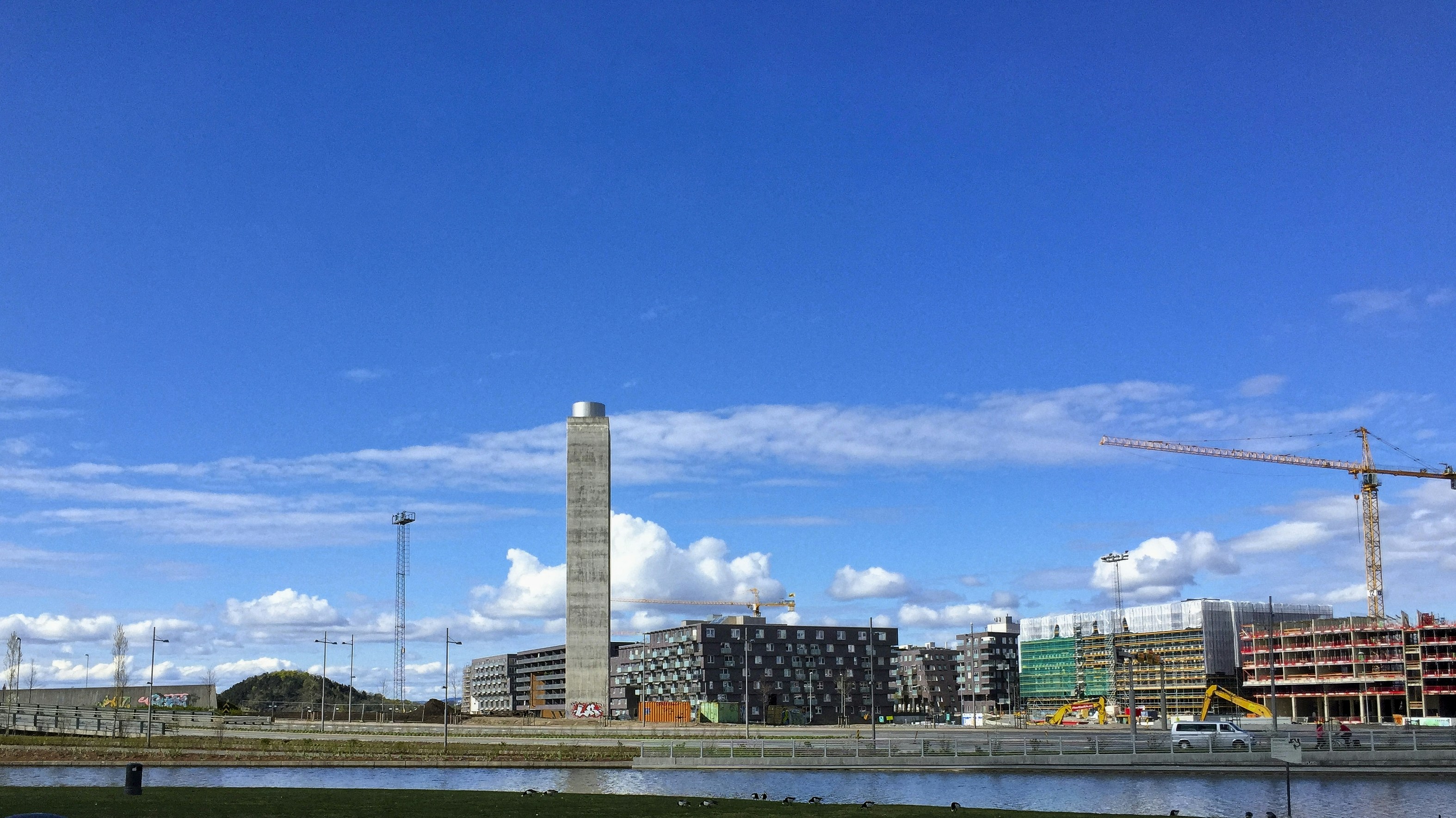 Concrete Skyline Over the River