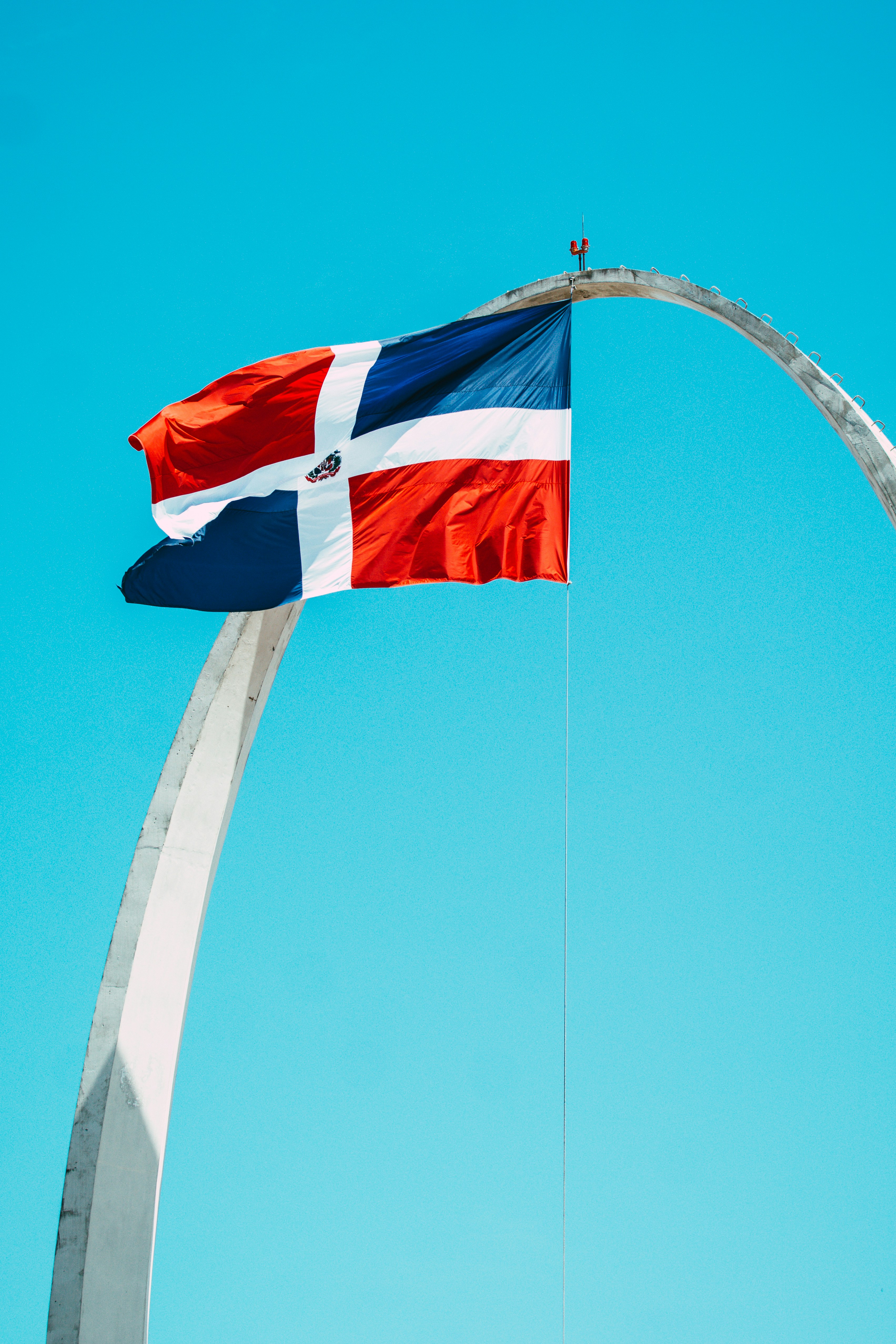 Red white and blue flag on pole during daytime photo – Free American ...
