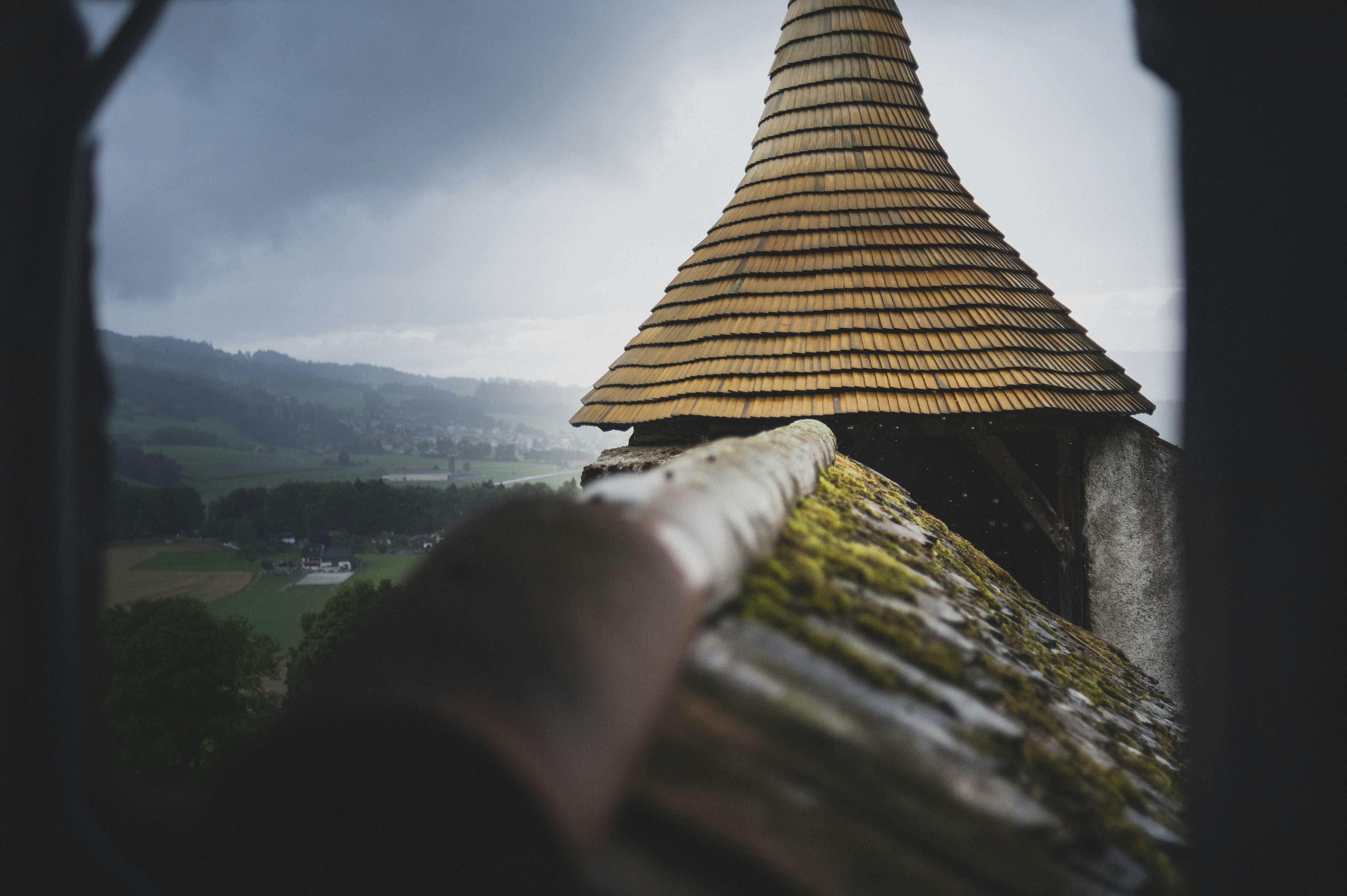 The roof of the castle.