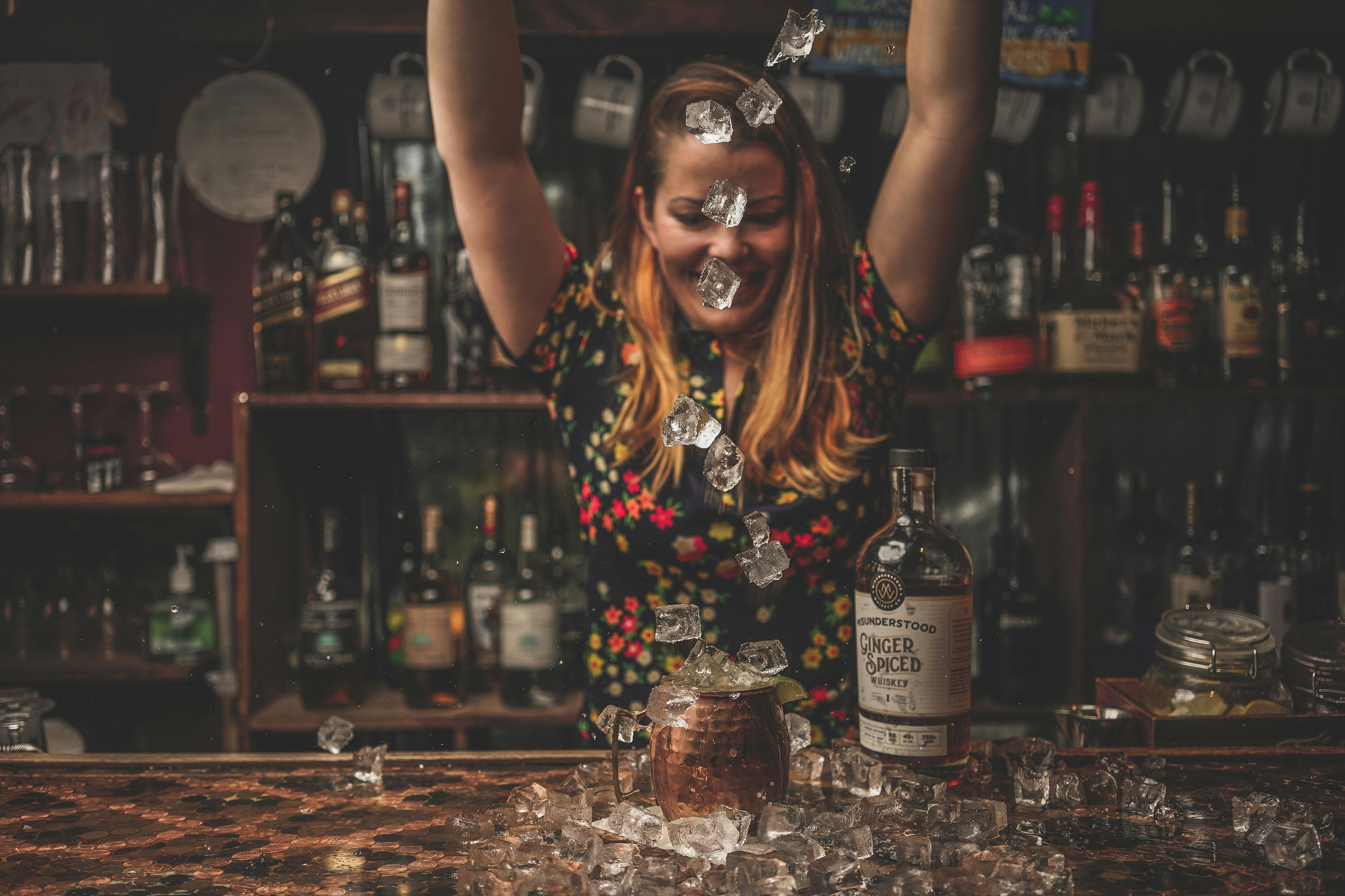Misunderstood Mule Cocktail. Featuring Misunderstood Ginger Spiced Whiskey, ginger beer, and fresh lime. 