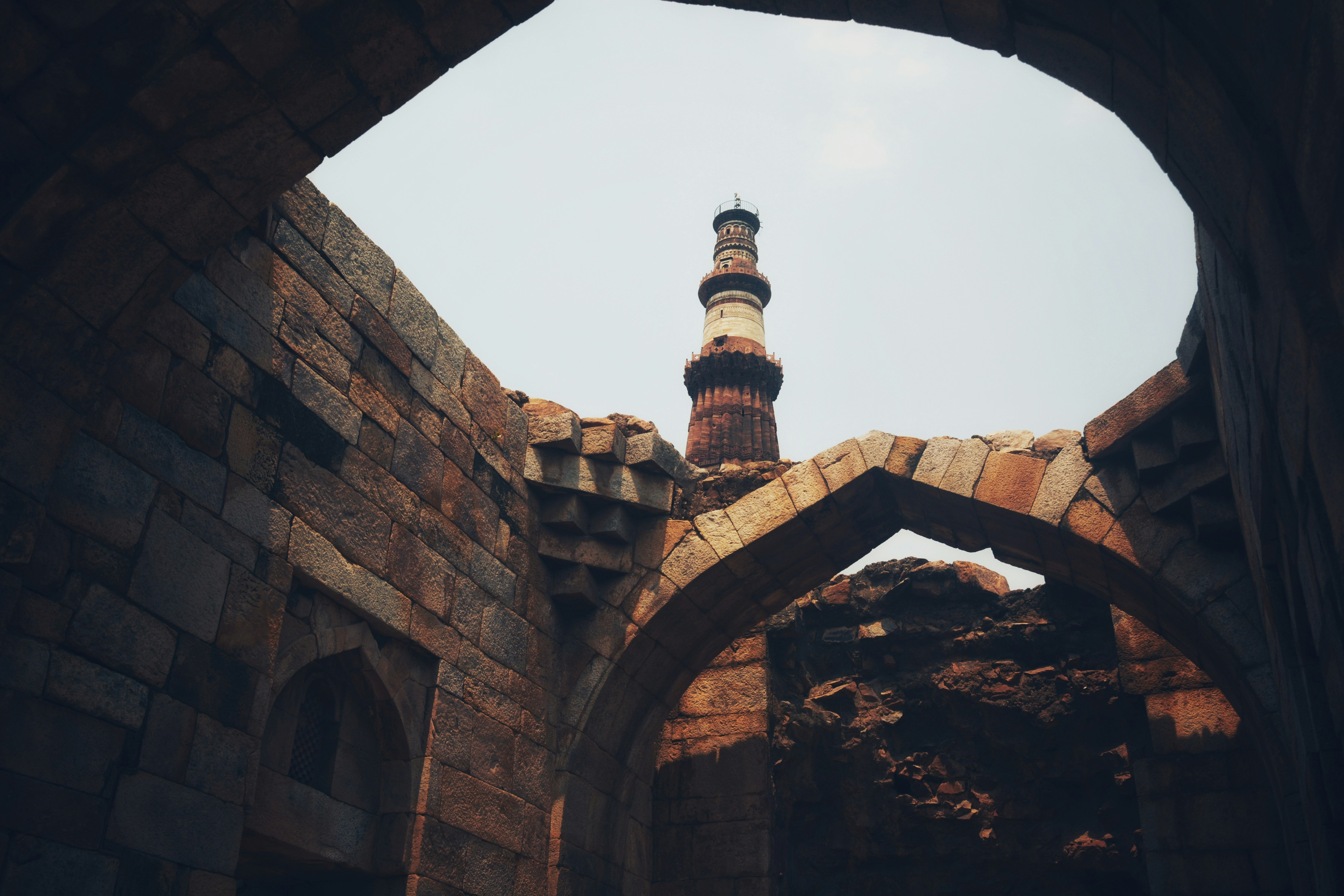 Archway Portal to a Distant Lantern-Topped Tower