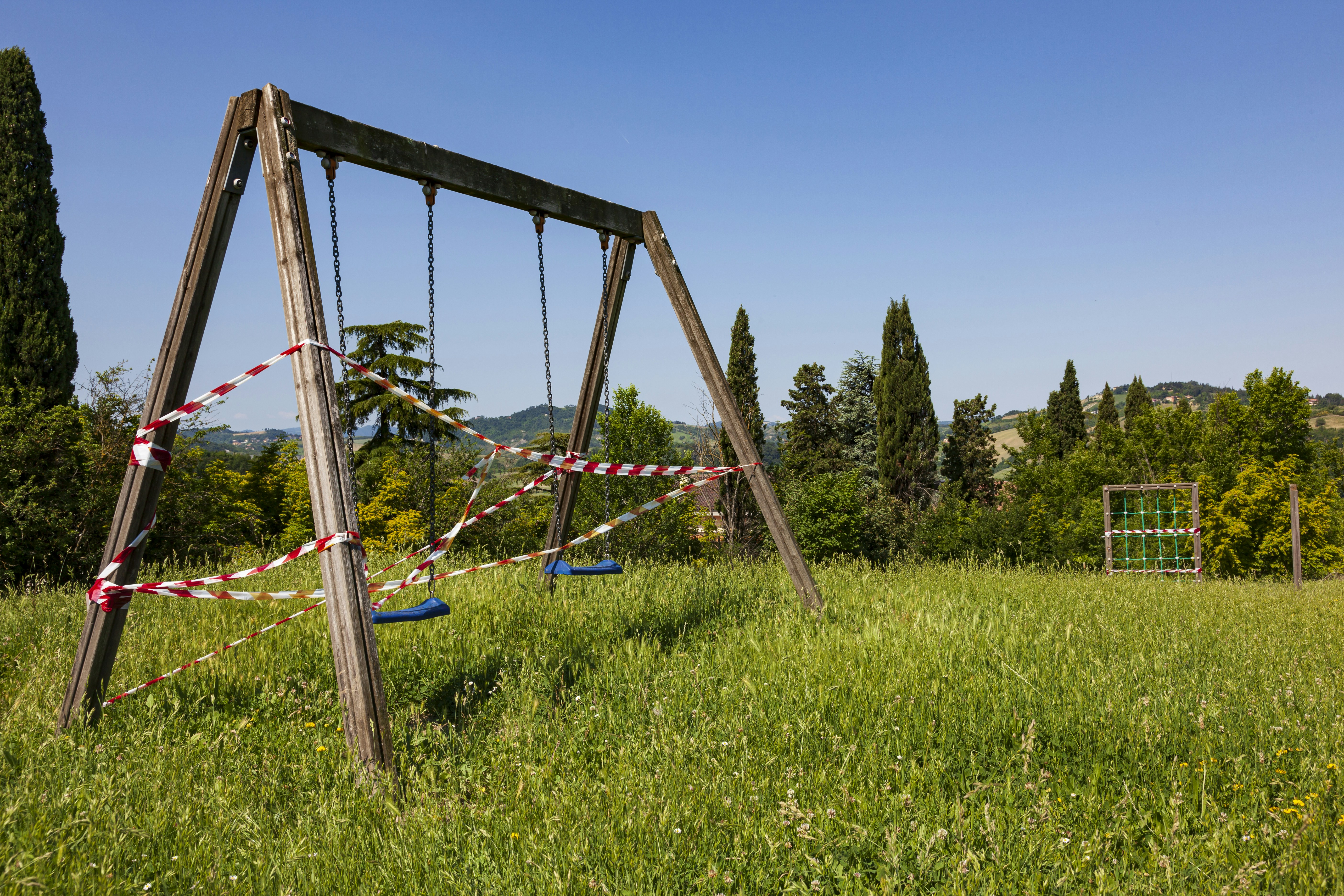 Silent Playground in Spring