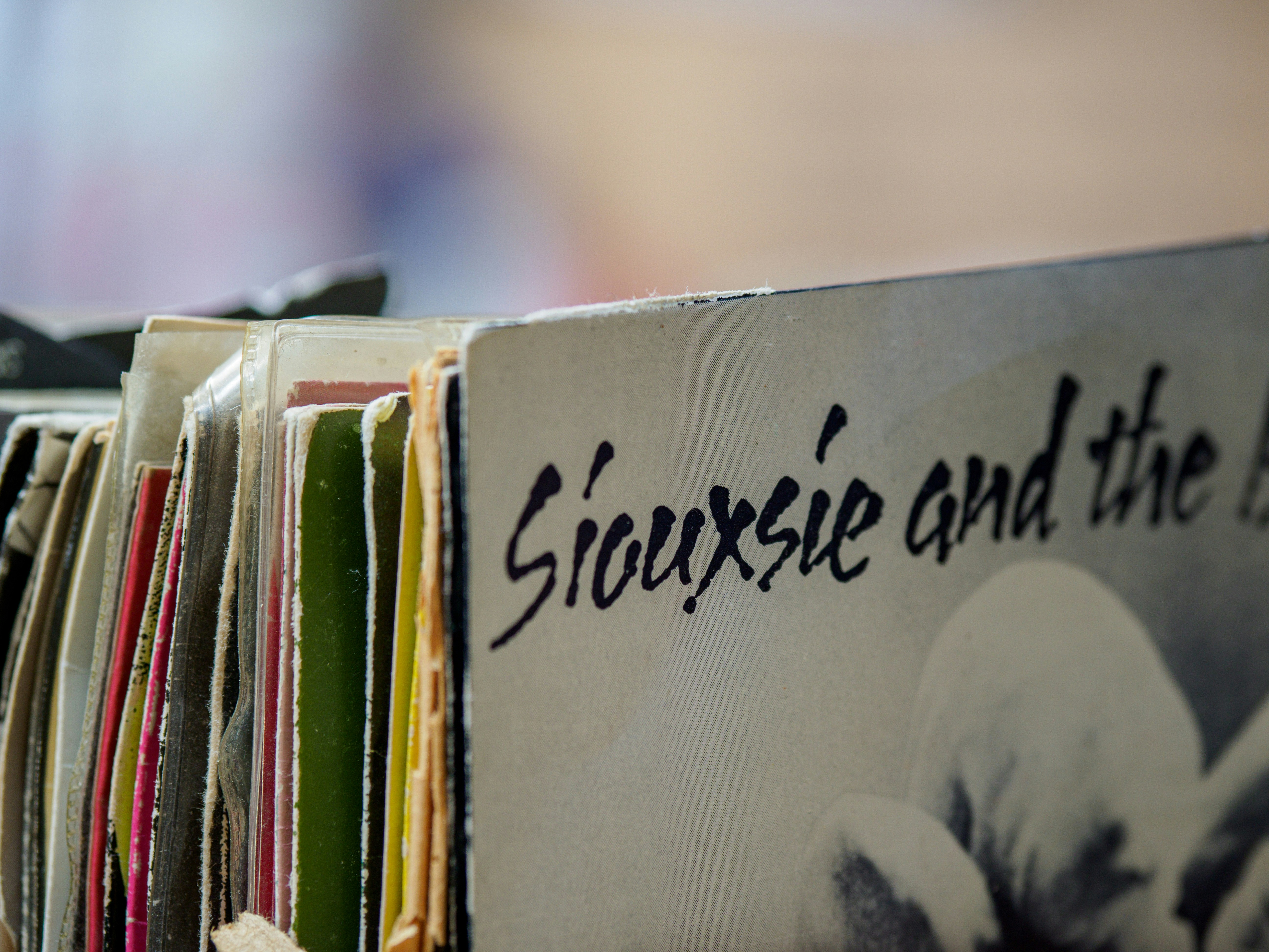 Record Covers in a Cozy Vinyl Stack