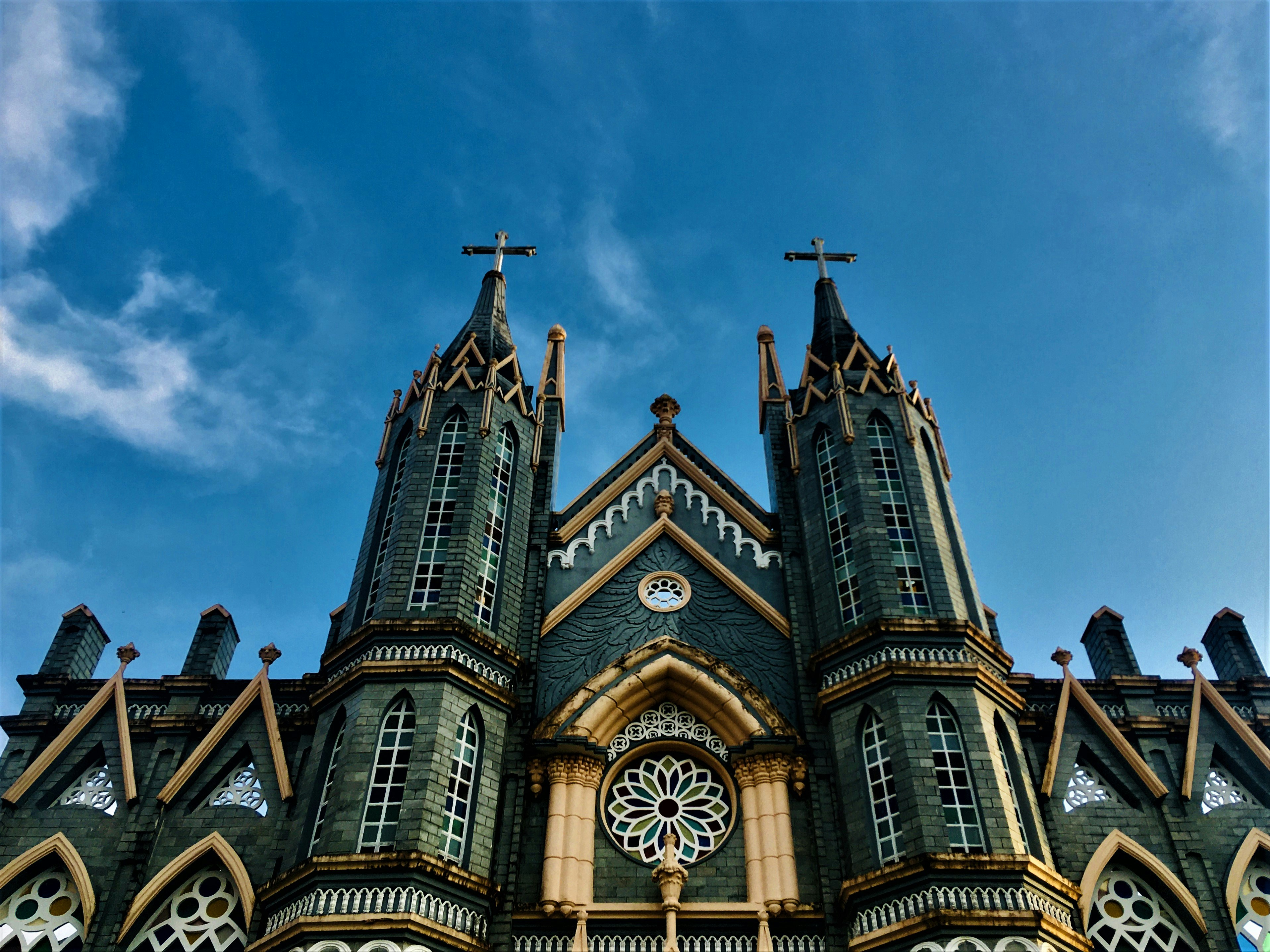 Gothic Majesty Under a Blue Sky