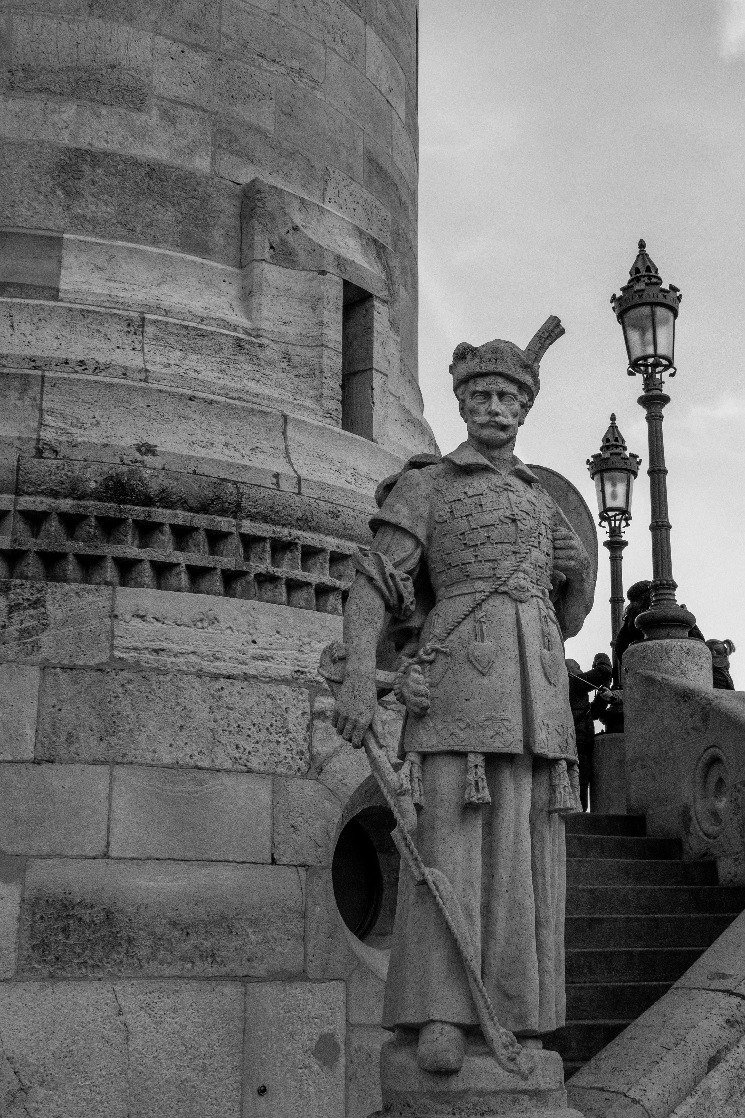 Stone Sentinel: A Knight Who Guards the Steps