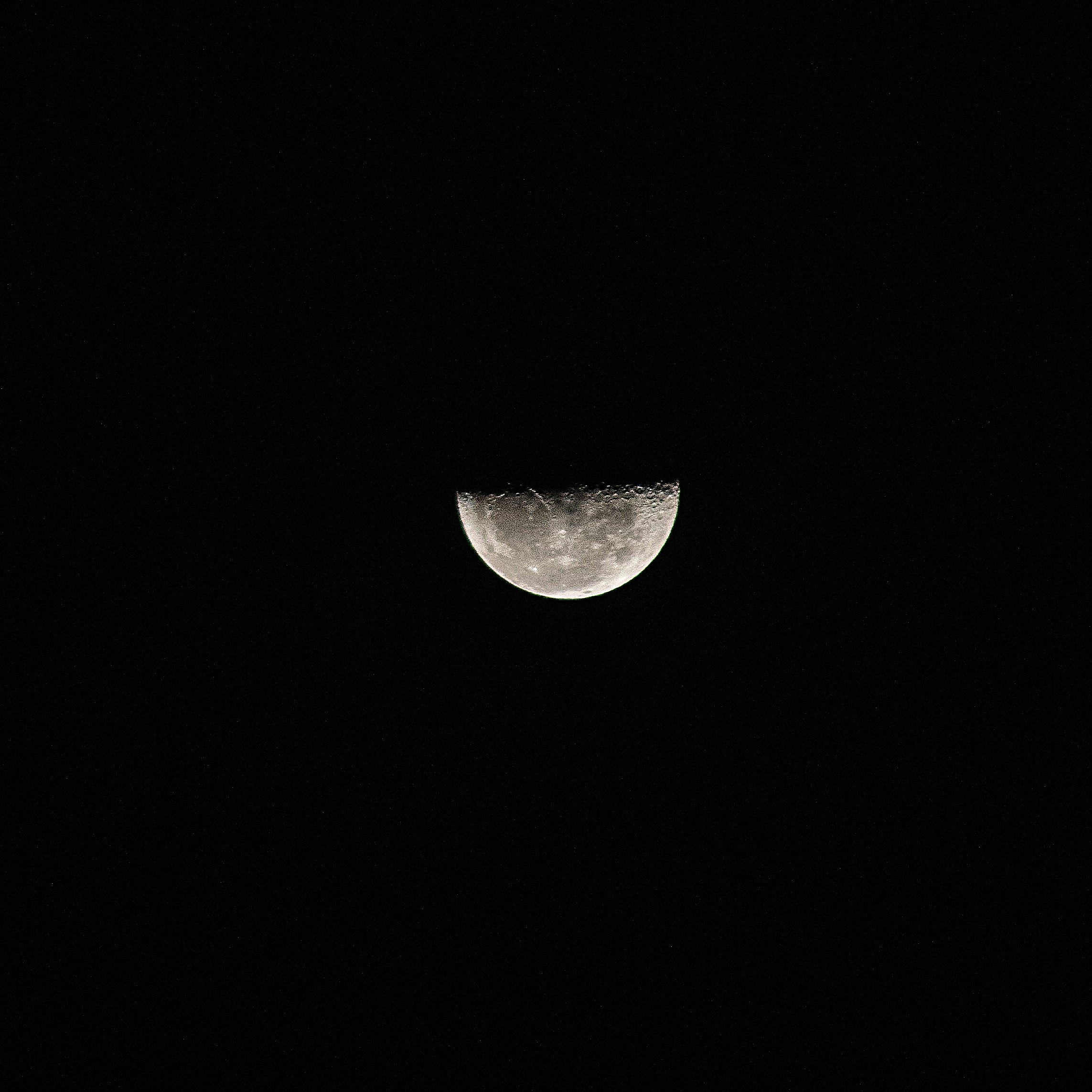 Lunar Slice in the Night Sky