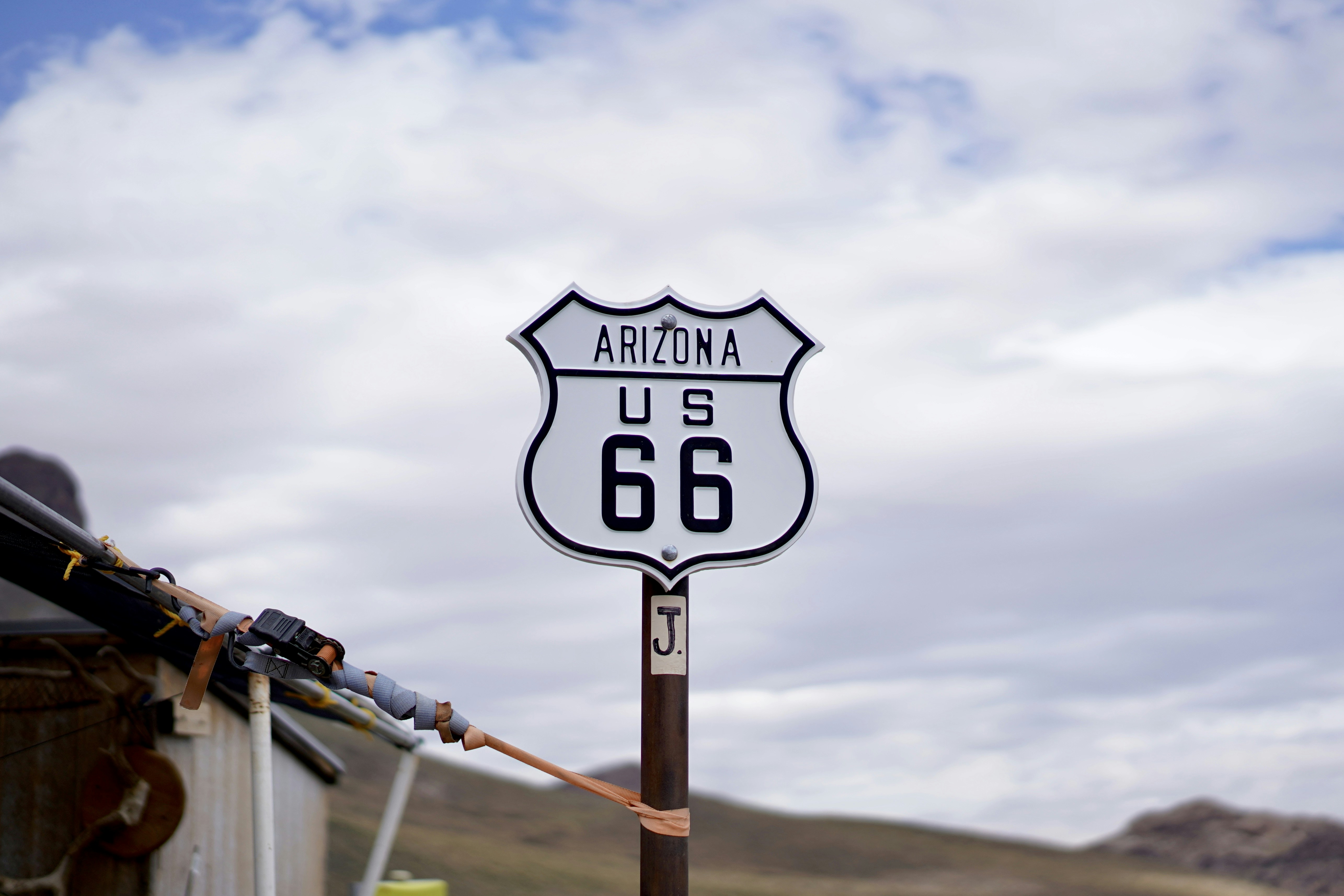 Desert Sentinel: The Route 66 Shield Over a Quiet Mojave Horizon
