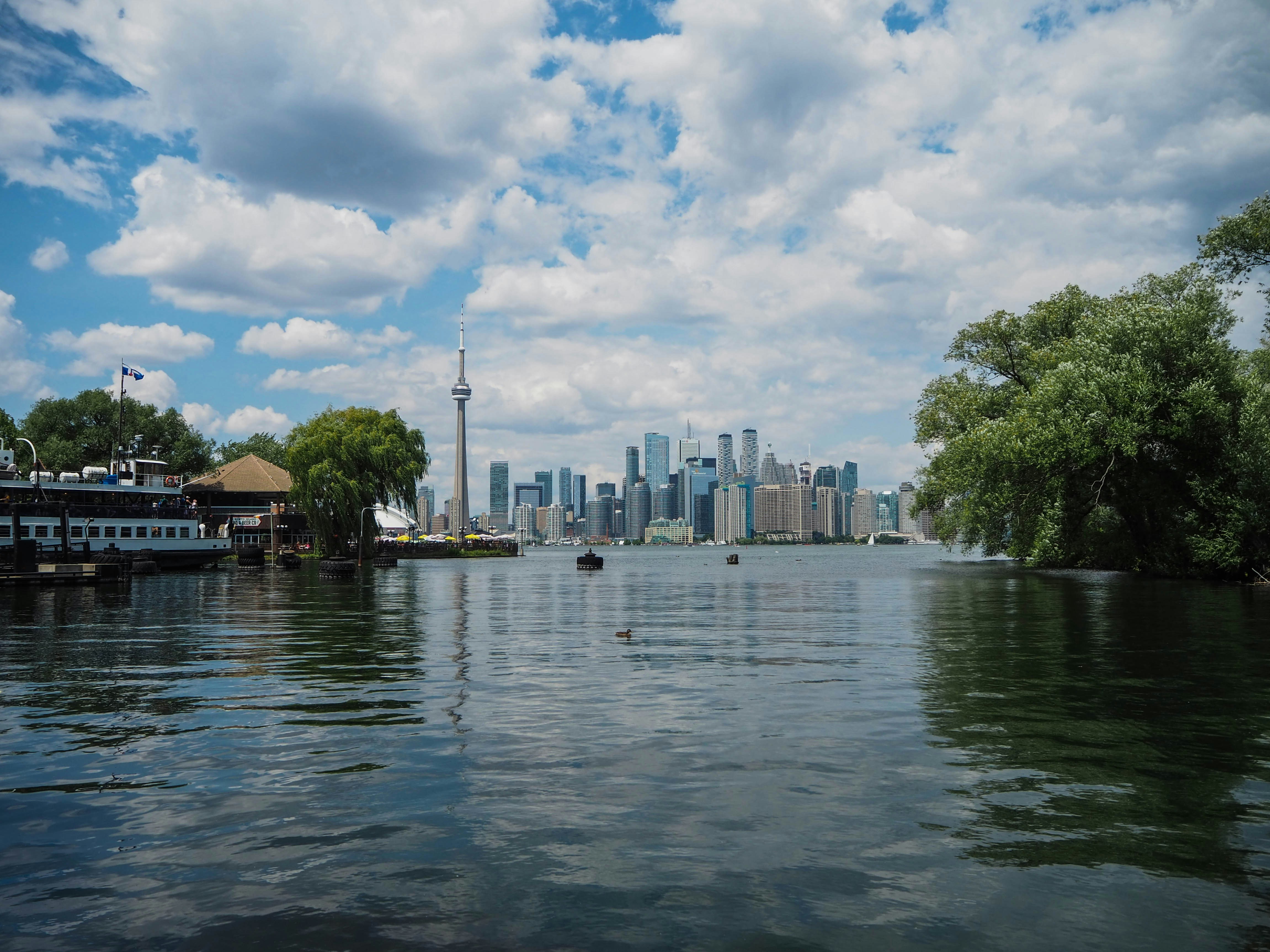 City Horizon Across the Water: Toronto Skyline from the Lake