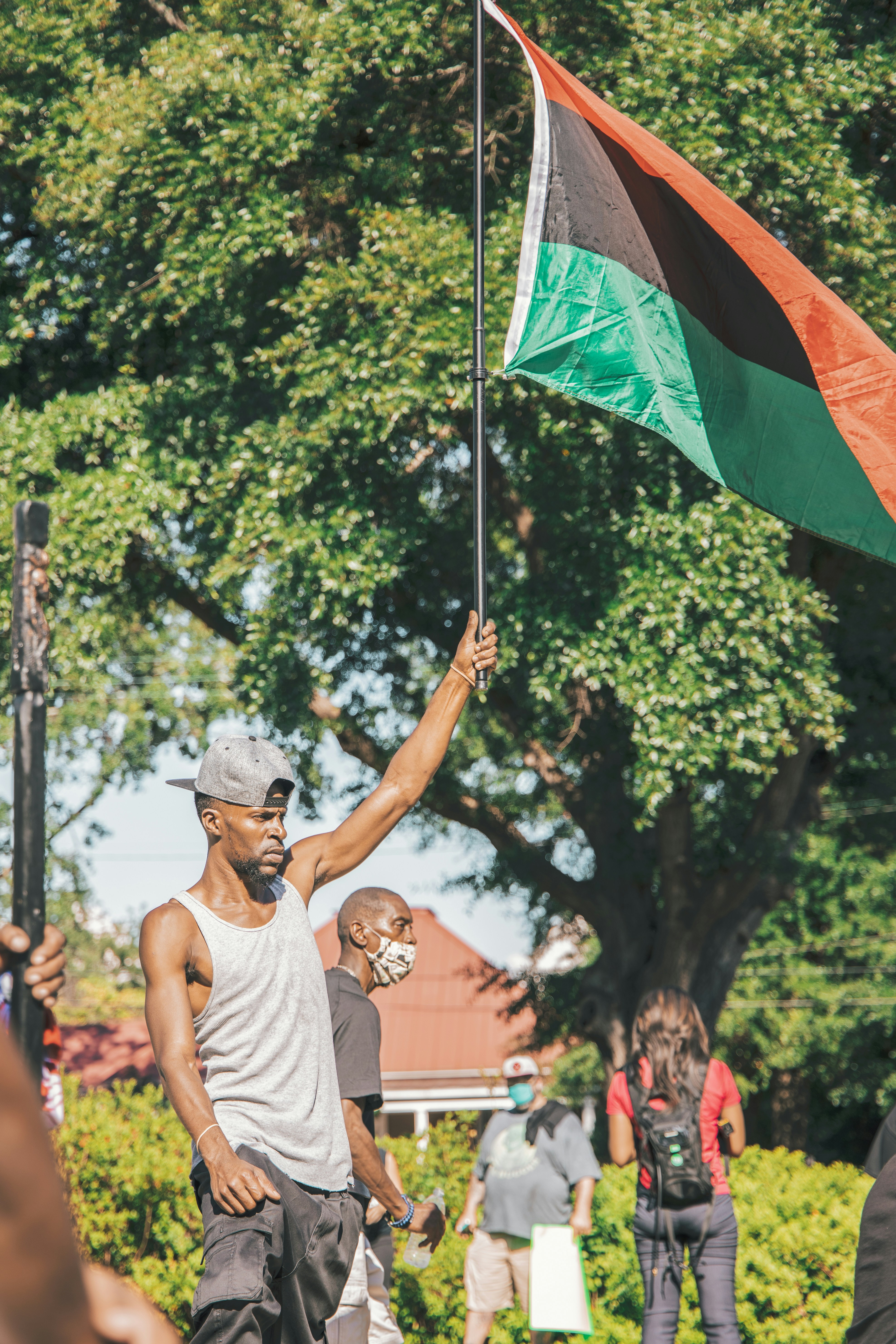 Flag of Solidarity: A Rising Moment Beneath the Tree