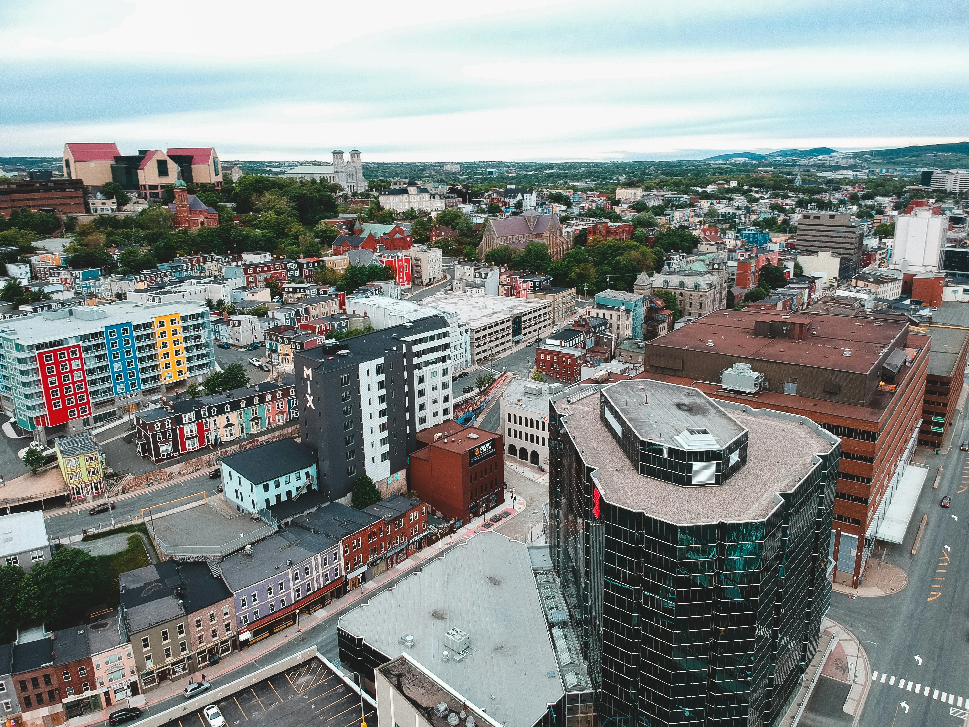 Aerial view of city buildings during daytime photo – Free Newfoundland ...