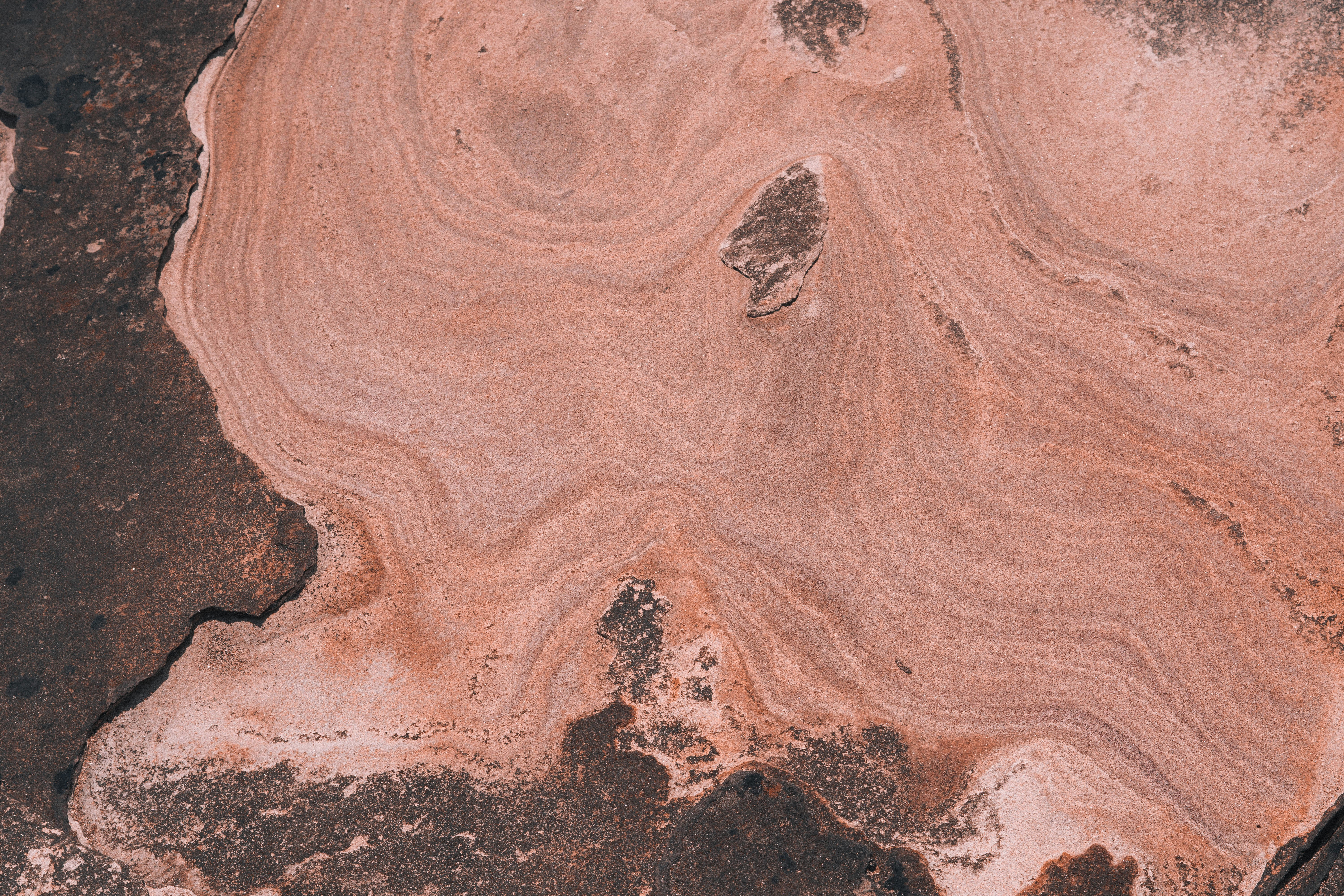 Un gros plan d’un rocher avec un motif dessus photo – Photo Texture ...