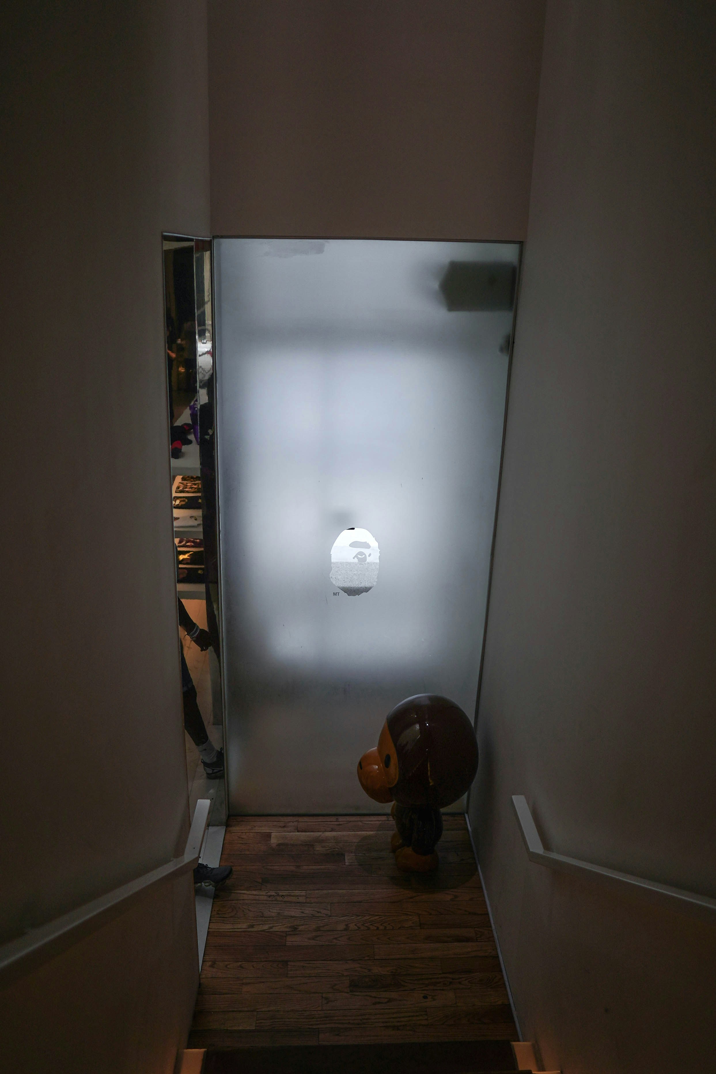 Bape, NYC. | white wall mounted light switch