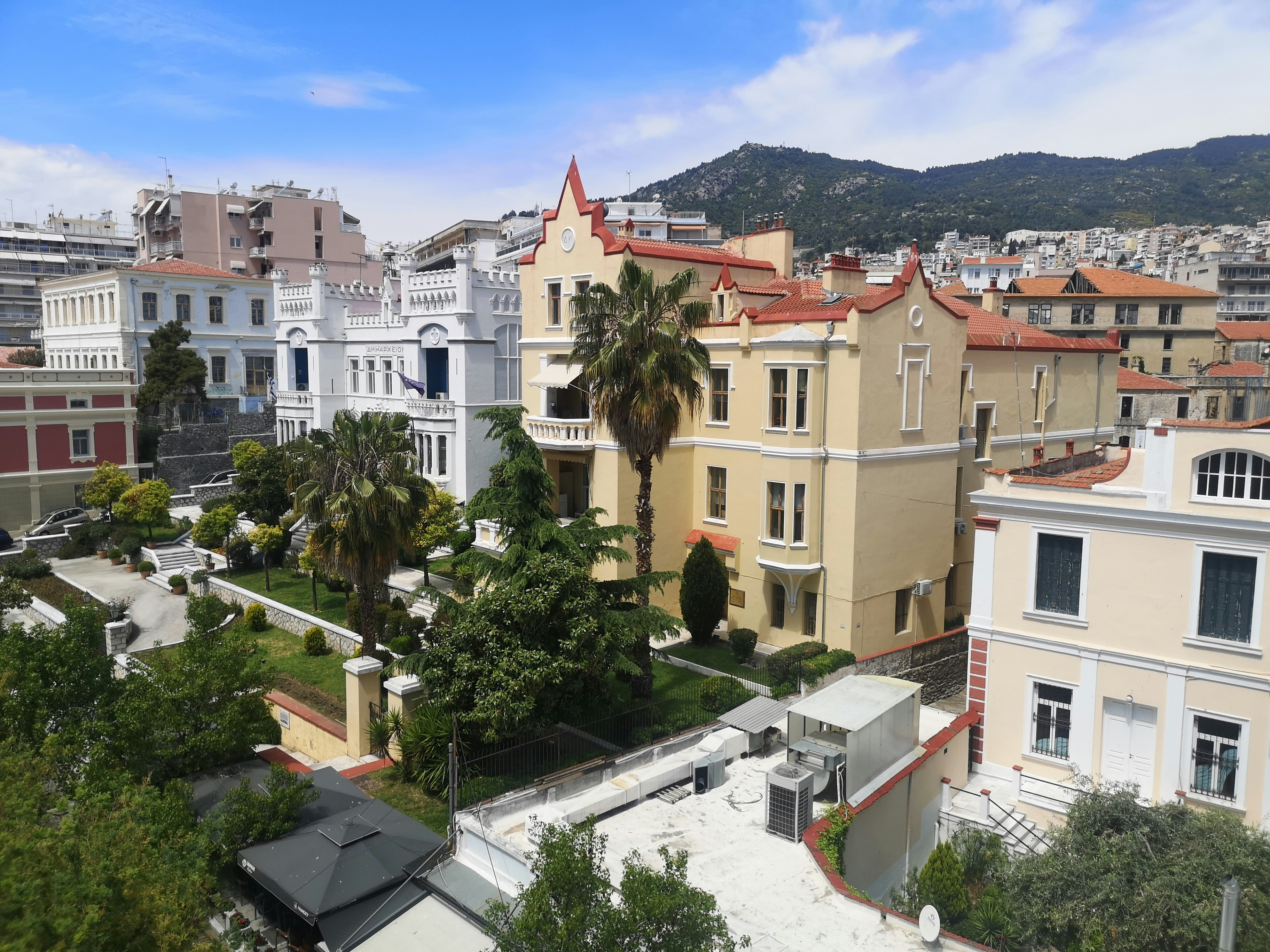 Historic Villas Amidst Urban Landscape
