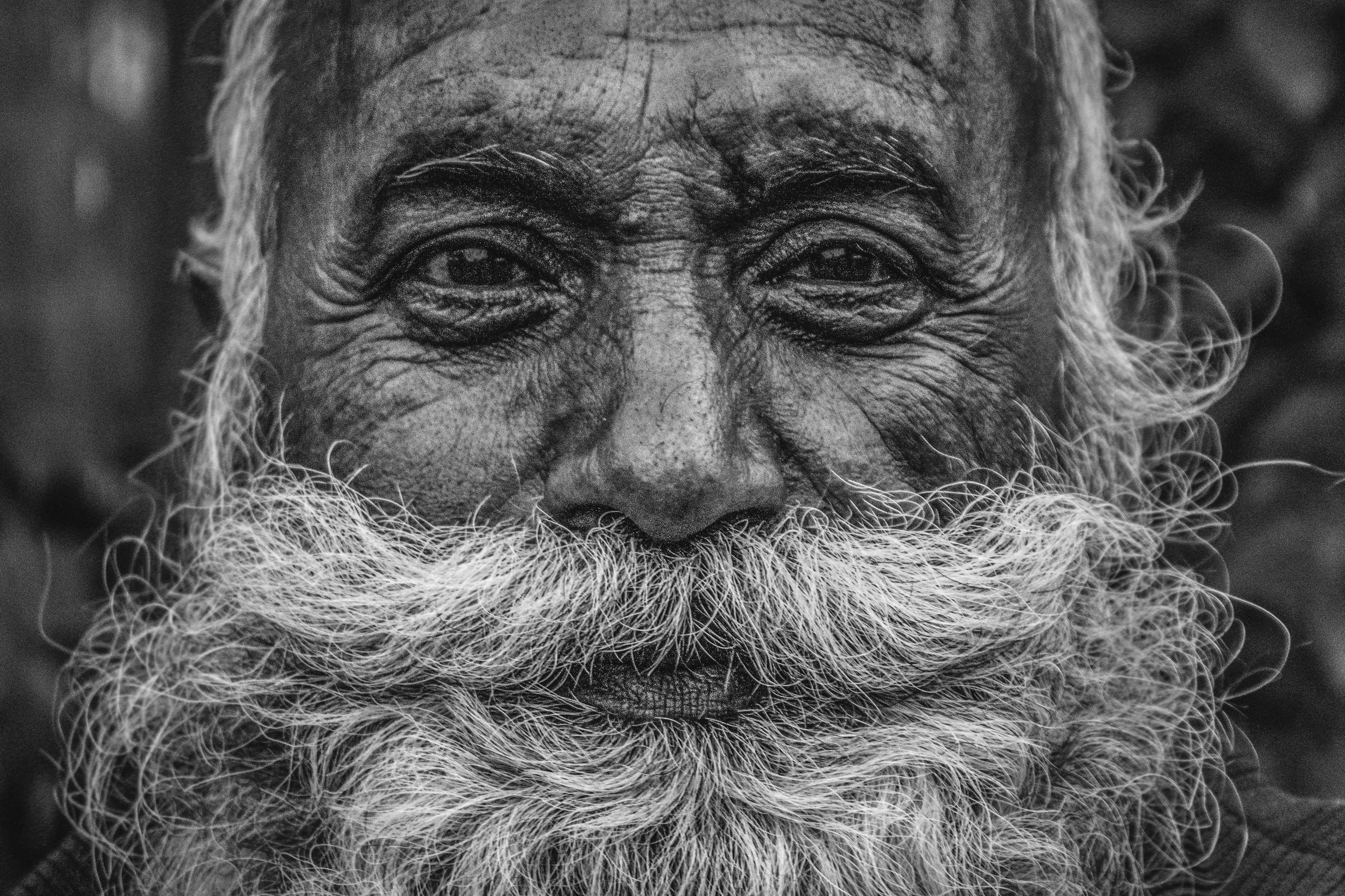 Grayscale photo of mans face photo – Free Grey Image on Unsplash