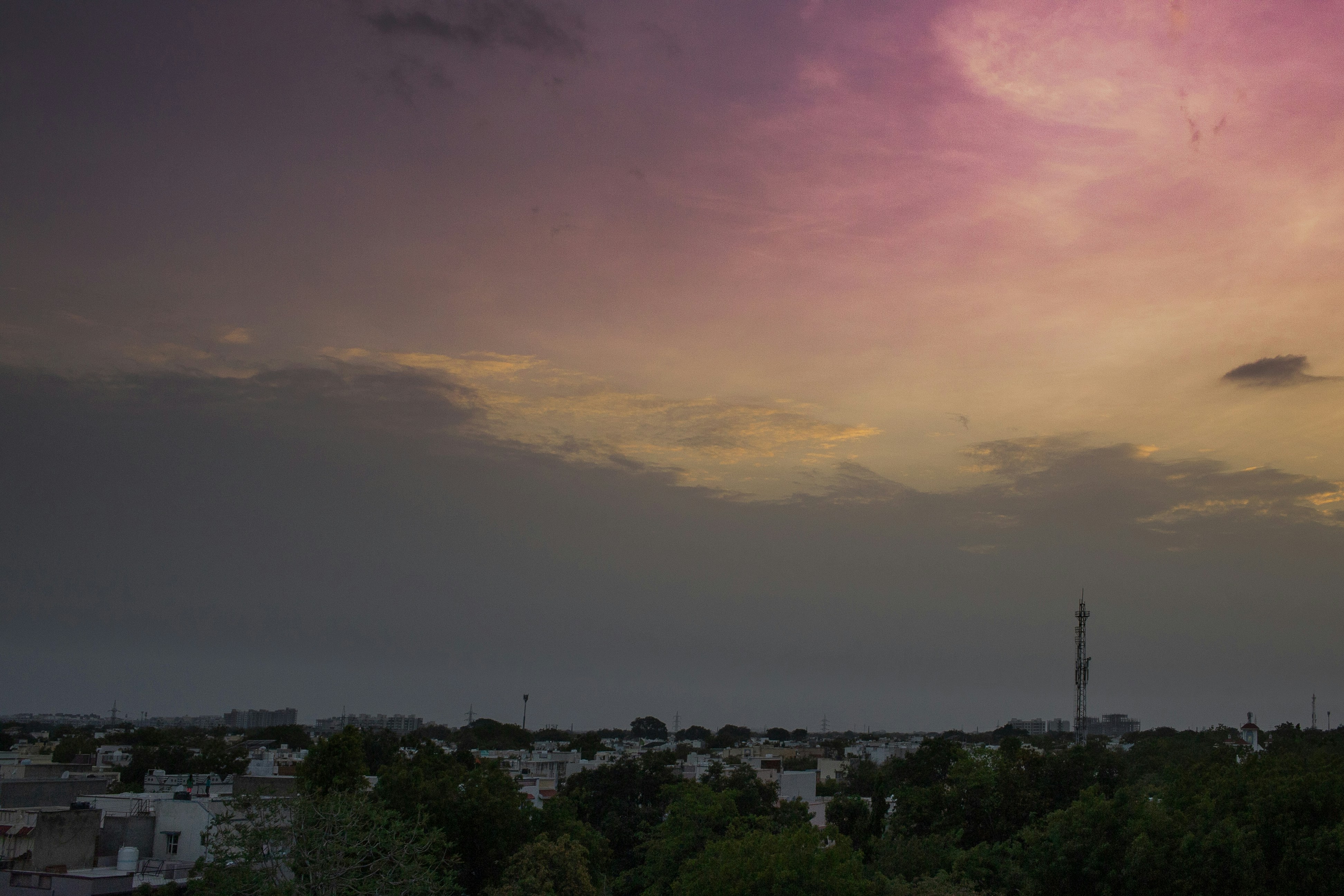 Pastel Dusk Over a Sleeping Cityscape