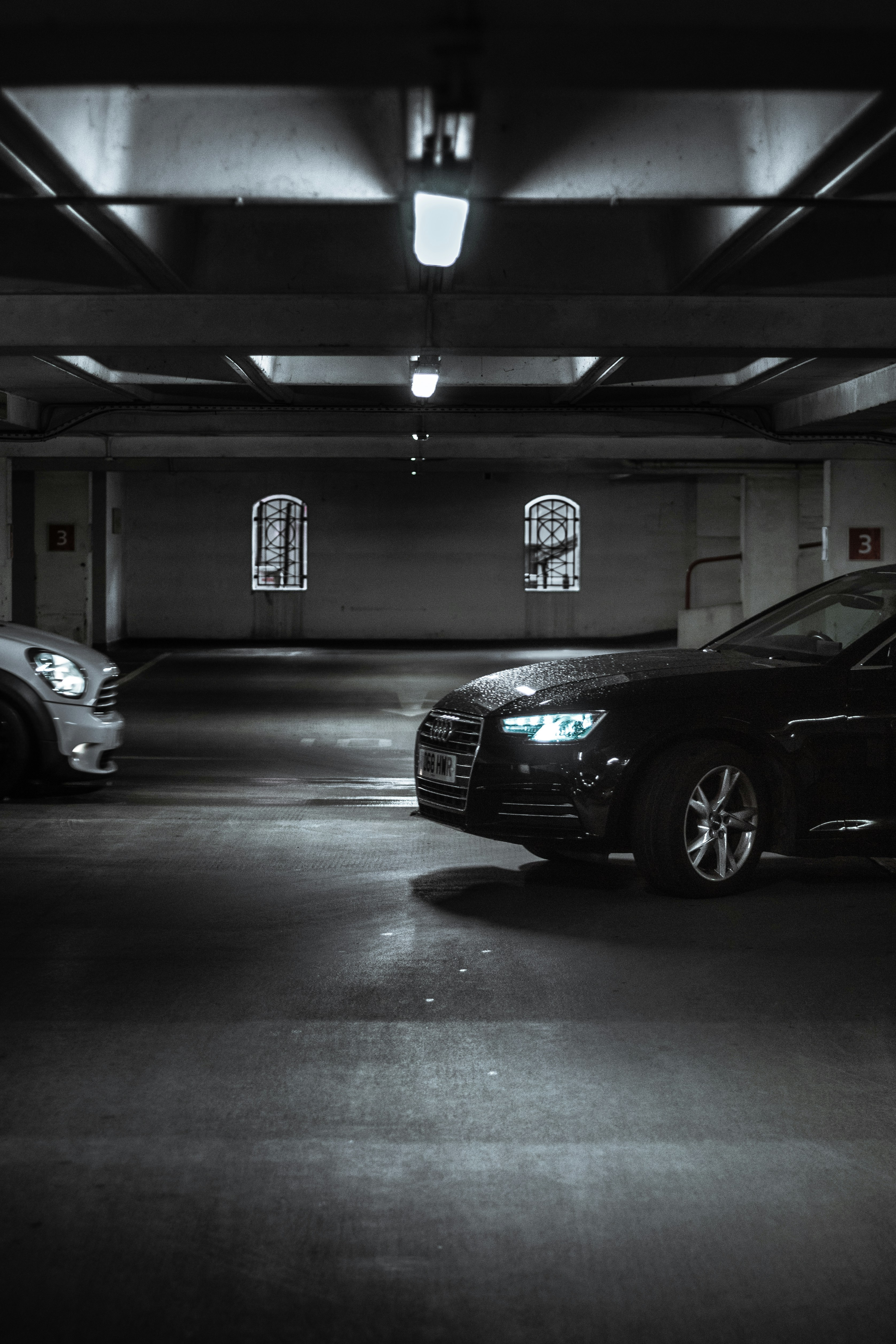 Urban Shadows: A Dance of Metal and Light