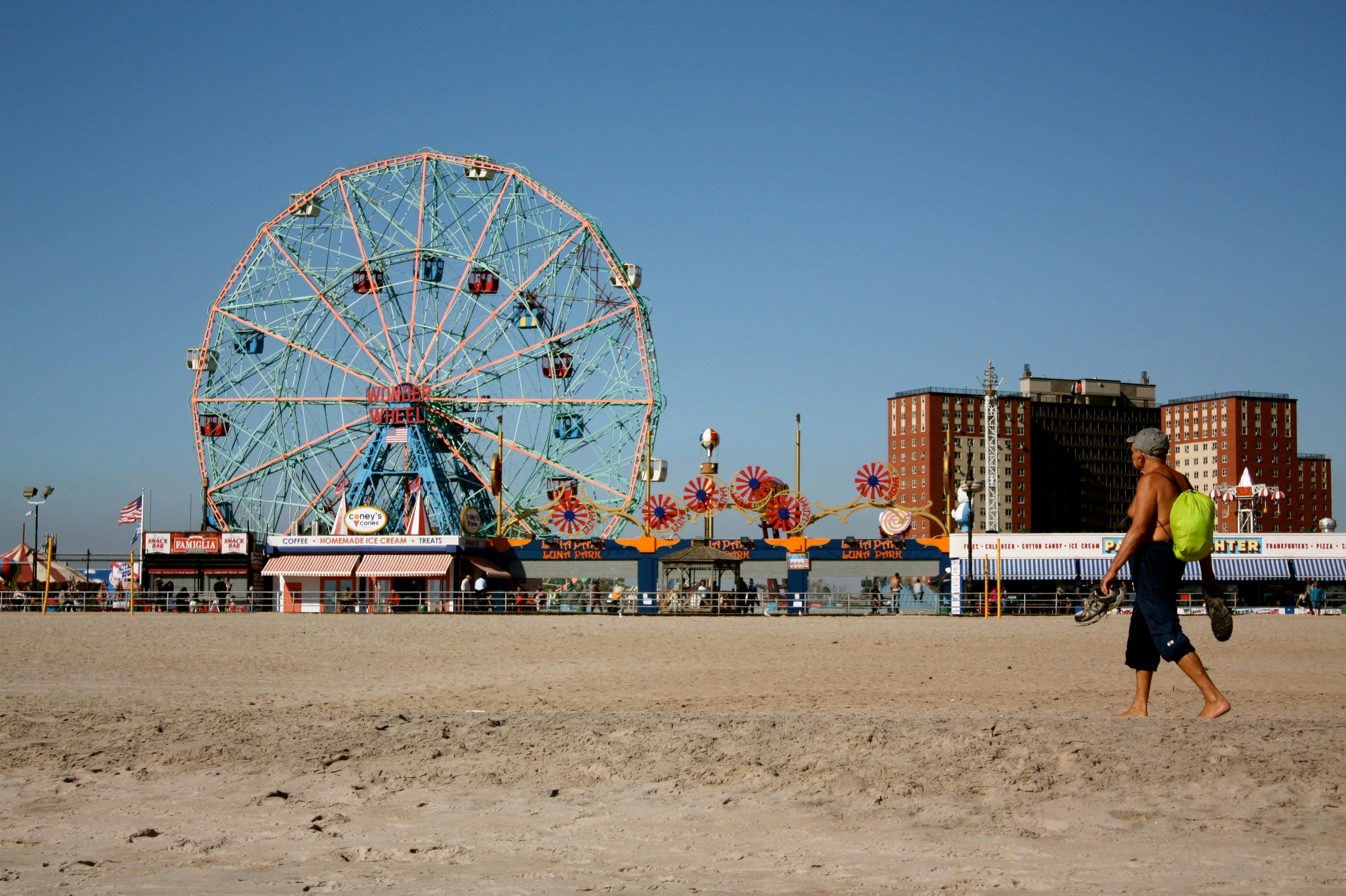 Ferris Wheel on the Seaside Boardwalk at Dusk-Light Bloom