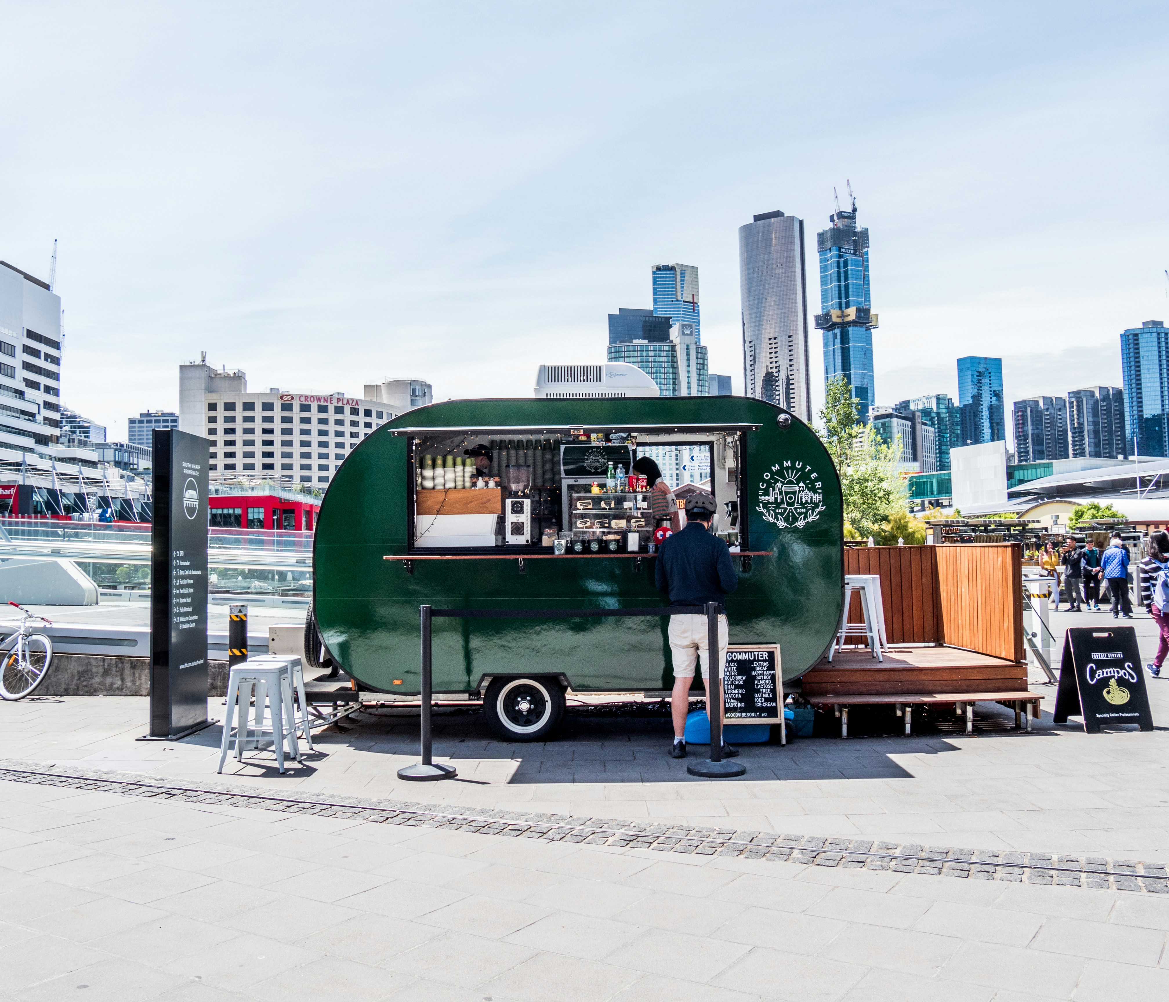 Urban Coffee Retreat Amidst Skyscrapers