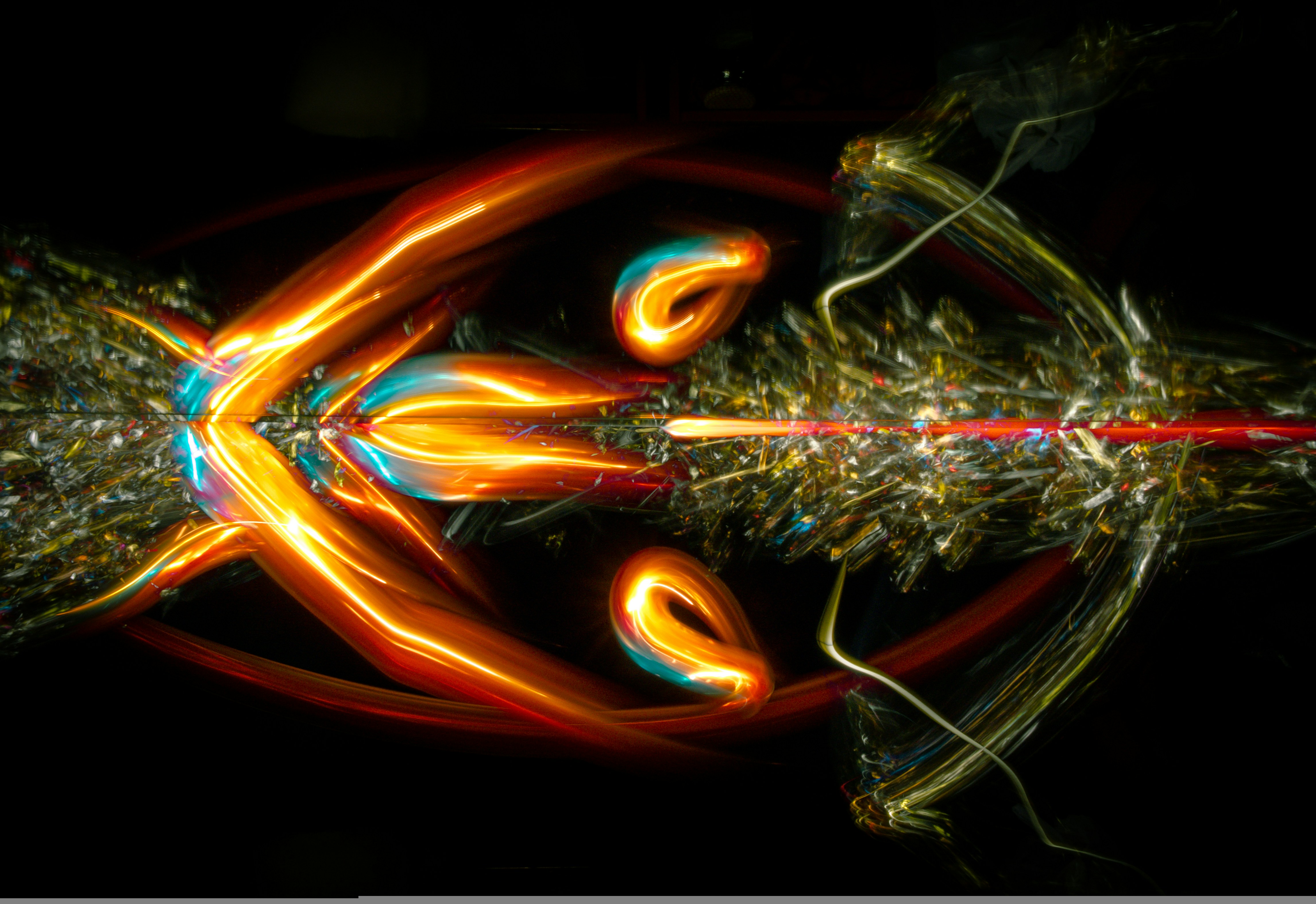 Neon Ouroboros in the Velvet Night