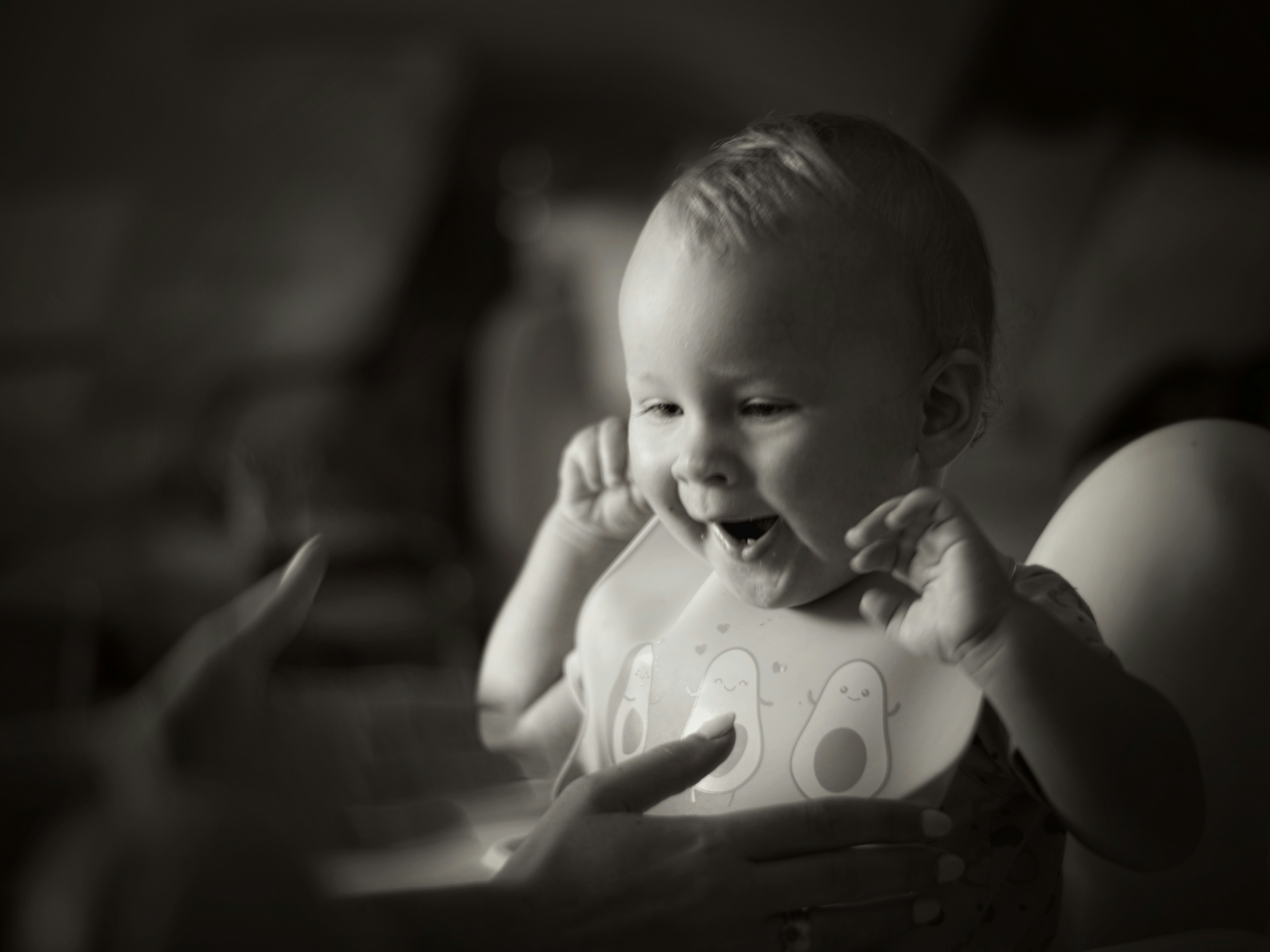 Grayscale photo of baby in white tank top photo – Free Black Image on ...
