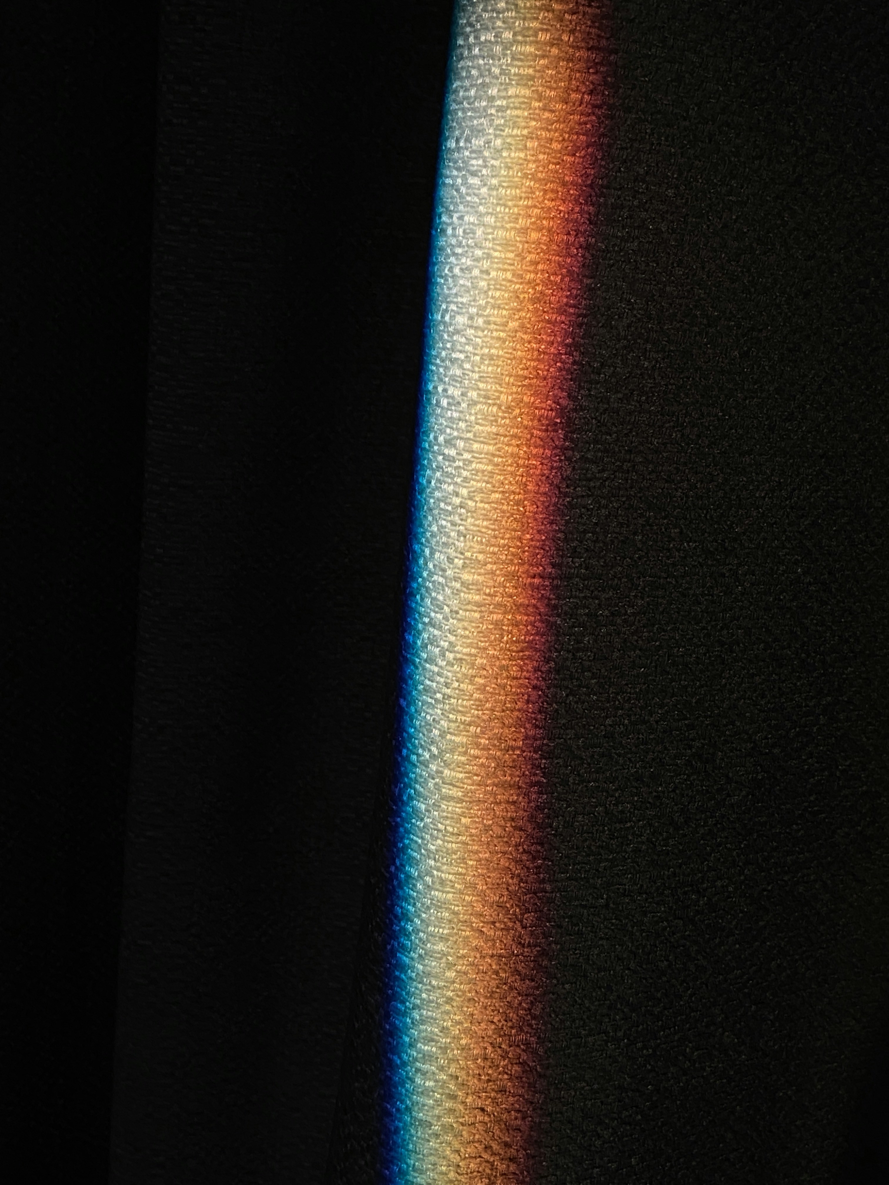 Vertical Prism on Velvet: Neon Spectrum in Darkness