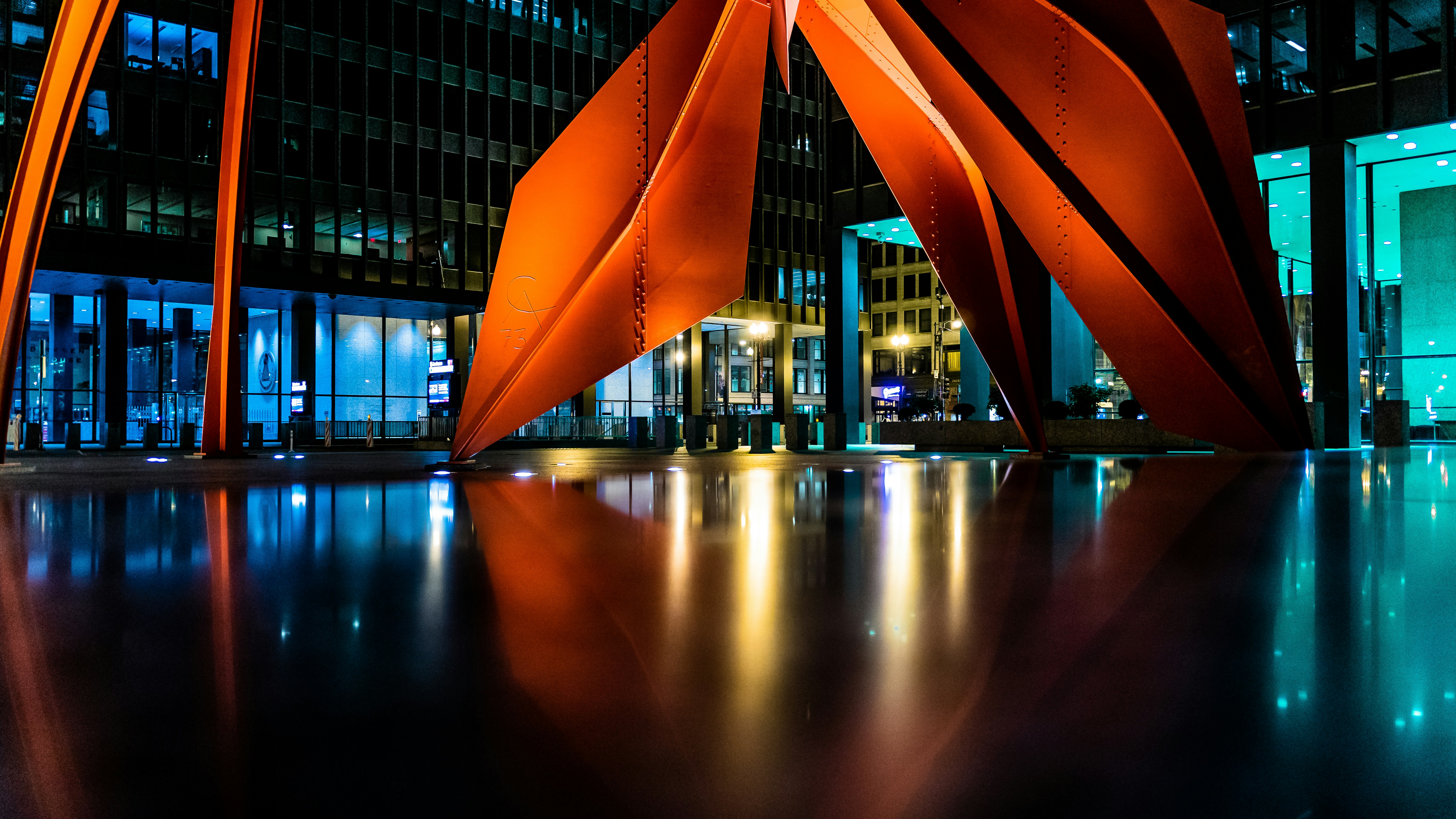 Orange and blue glass building photo – Free Building Image on Unsplash
