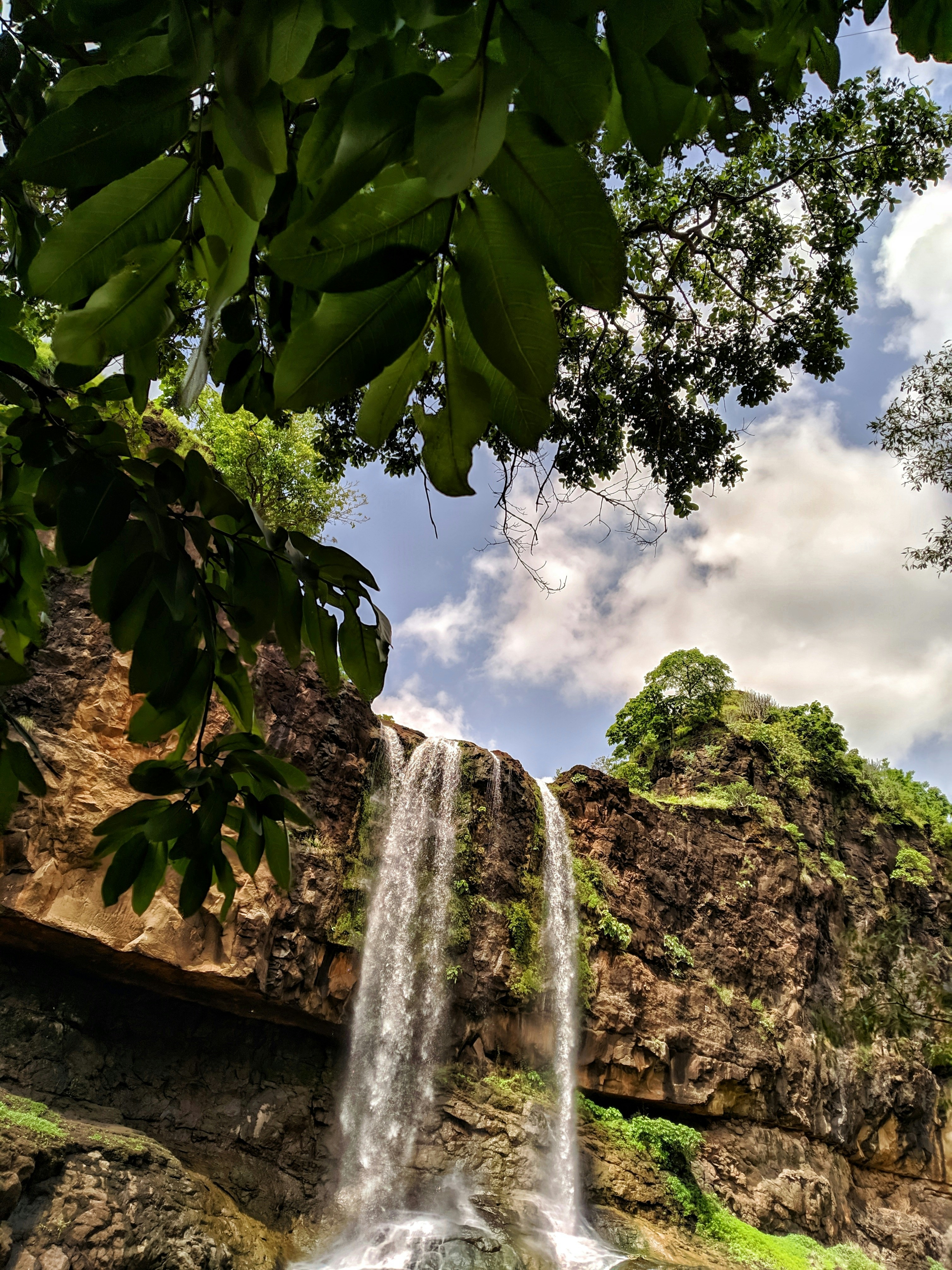 Waterfalls in the middle of the forest photo – Free Shitla mata ...