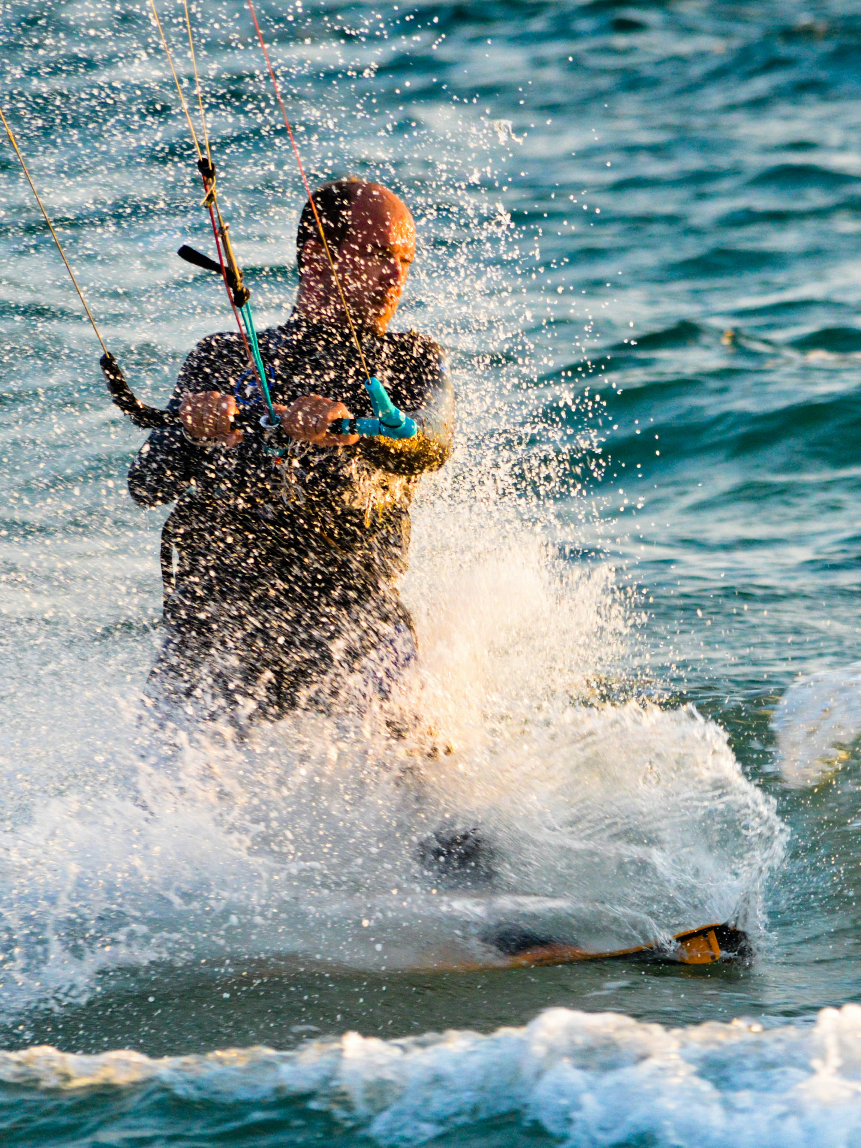 kitesurfing man