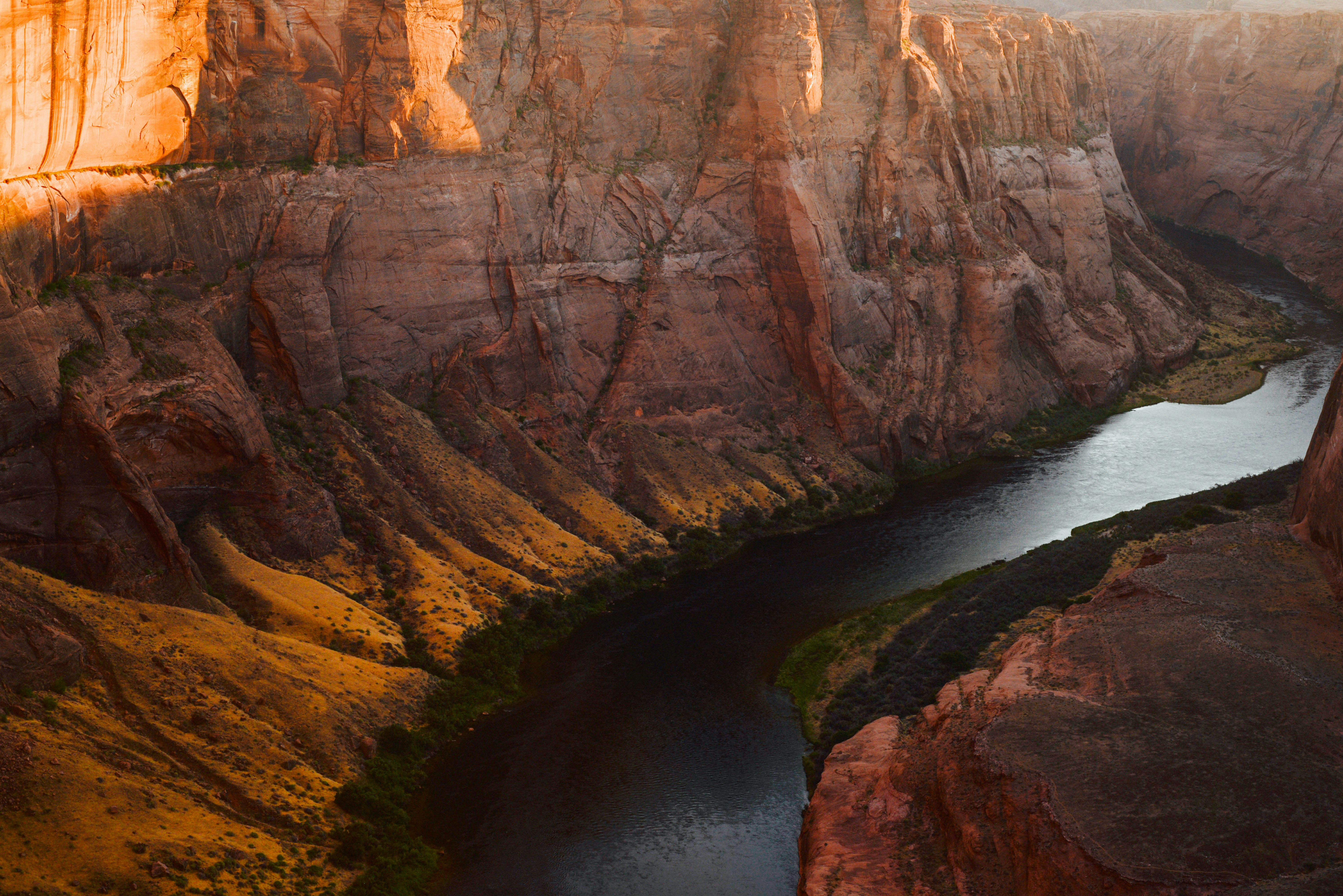 Golden Light Over Canyon's Edge