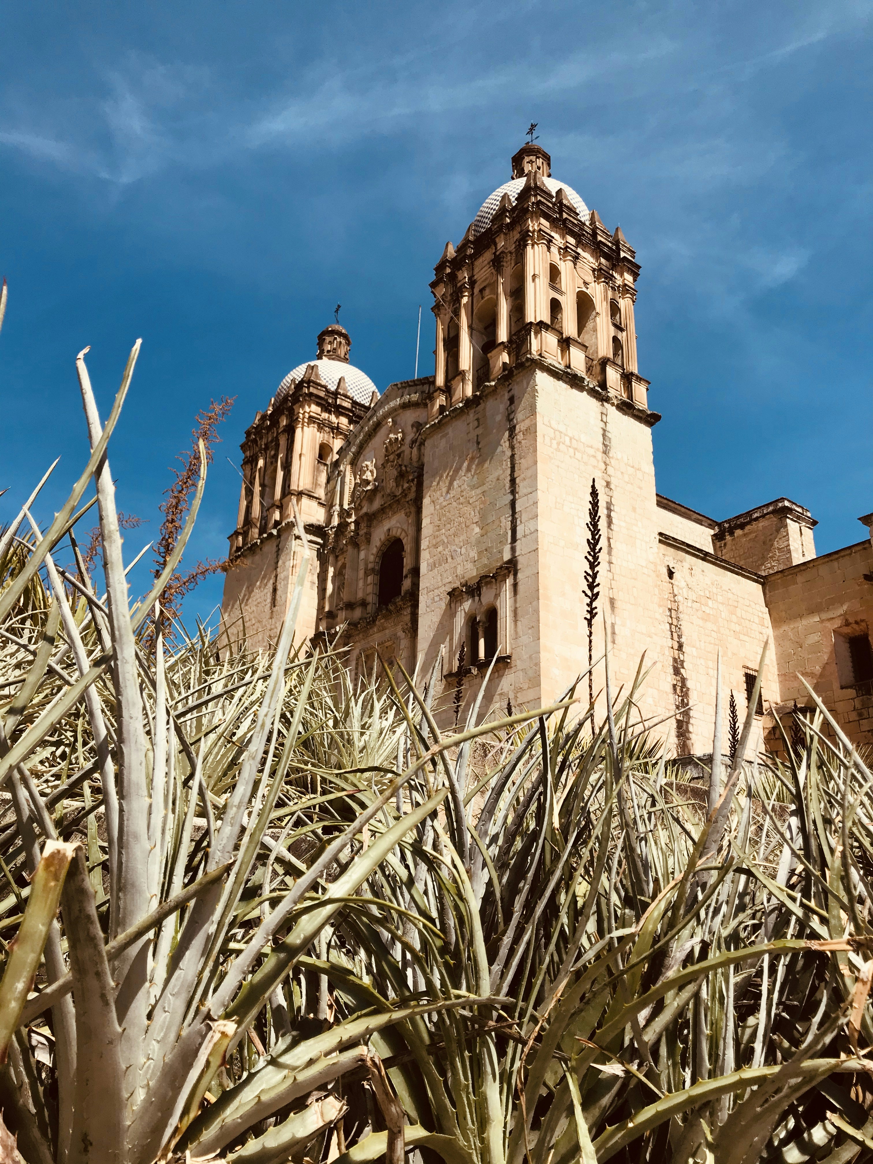 Canted Towers Against a Cerulean Sky
