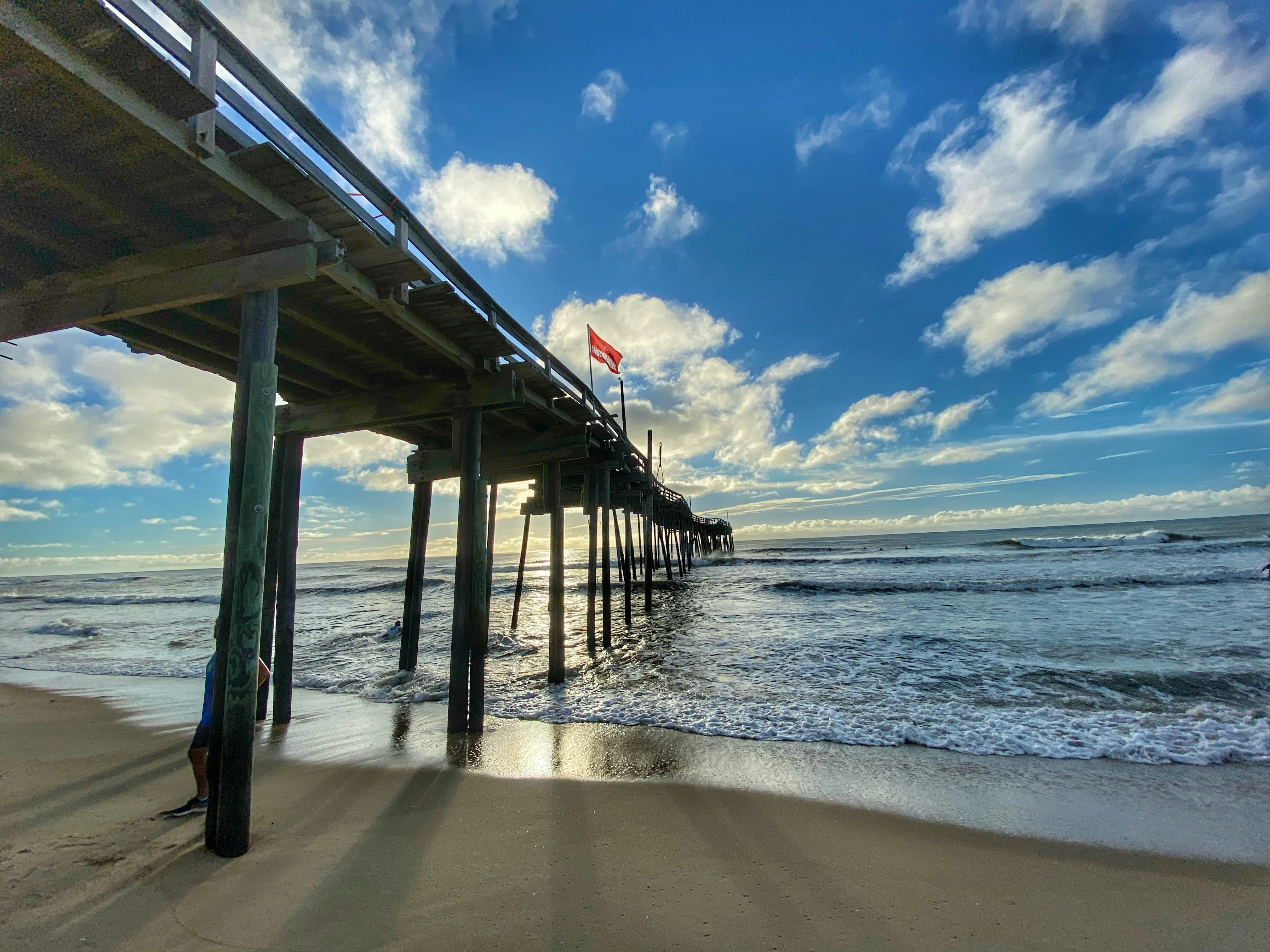 Flag at the Pier: A Long Walk to the Blue Horizon