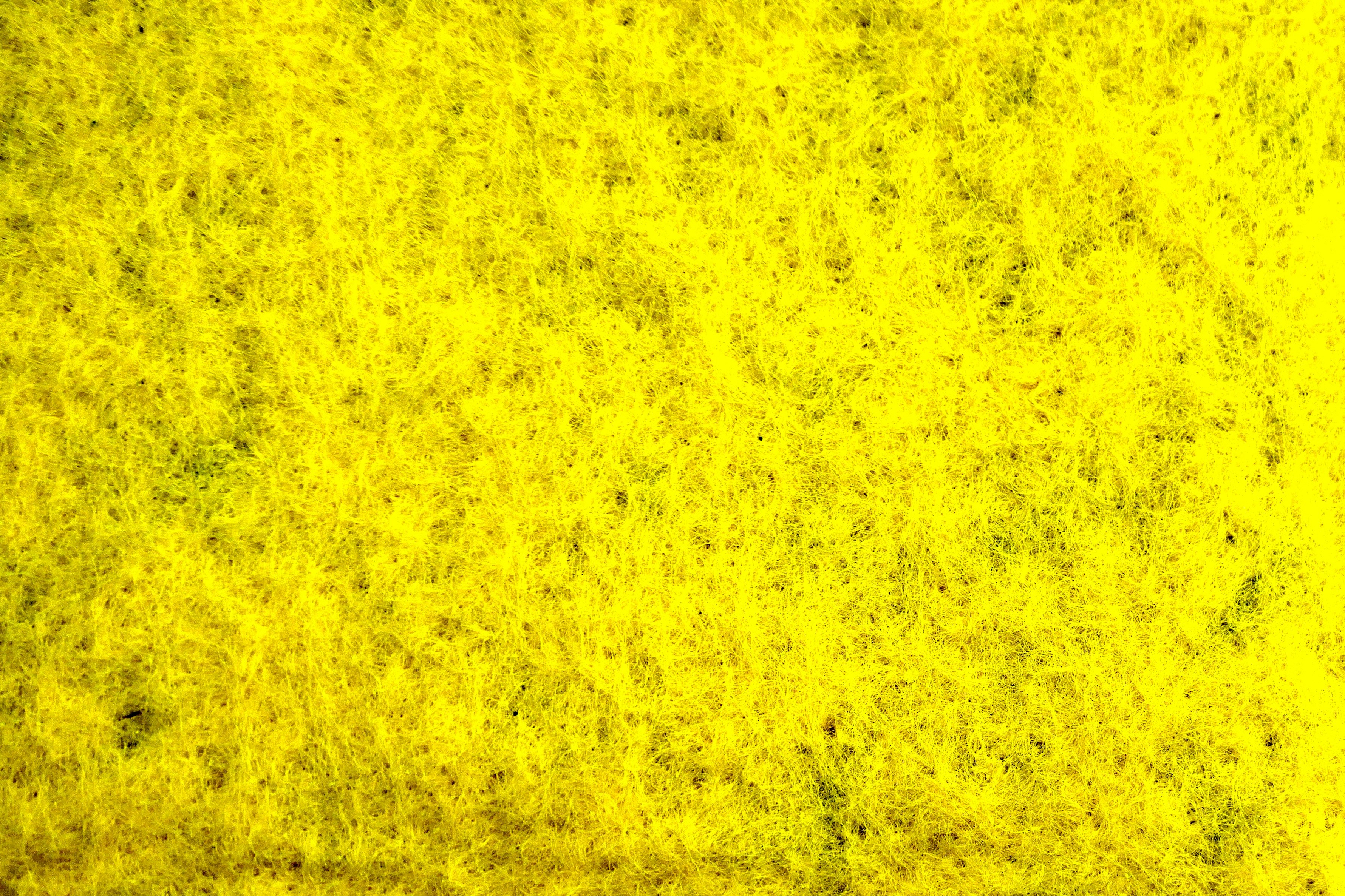 Textured surface with a rich yellow hue, showcasing intricate patterns and fibers. Ideal for textile or color studies.