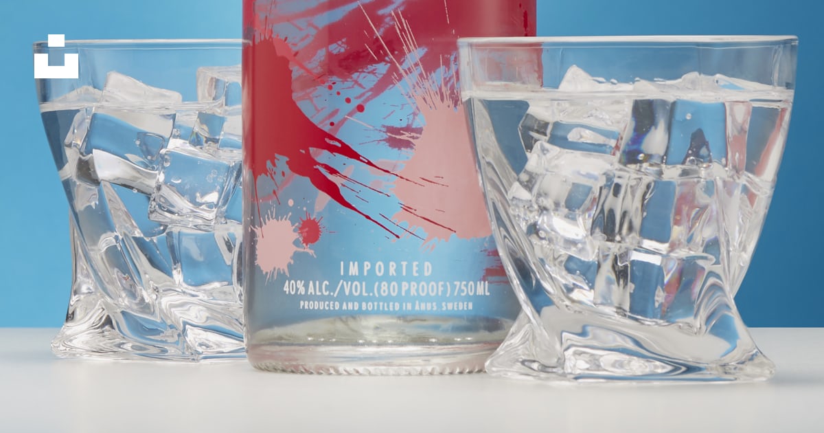 Clear Glass Bottle Beside Clear Drinking Glass Photo Free Alcohol