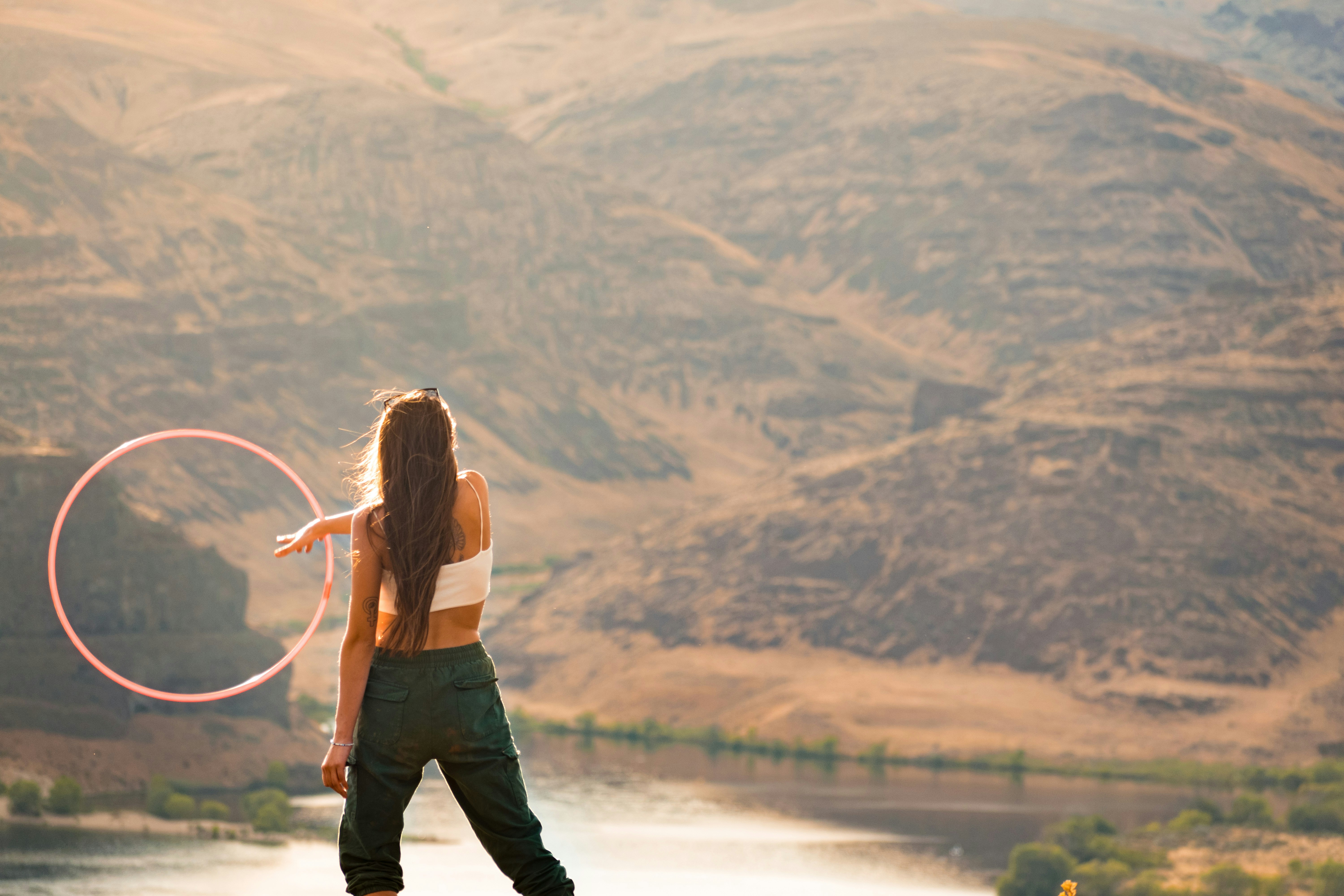 Circle of Motion: A dancer’s arc by the tranquil lake